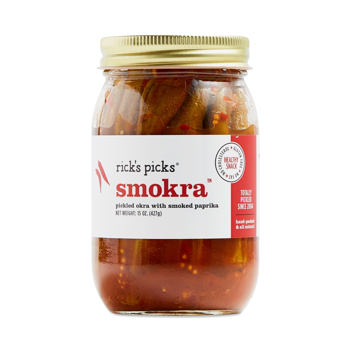 184706000097 UPC - Rick's Picks Smokra Pickled Okra With Smoked Paprika, | UPC Lookup