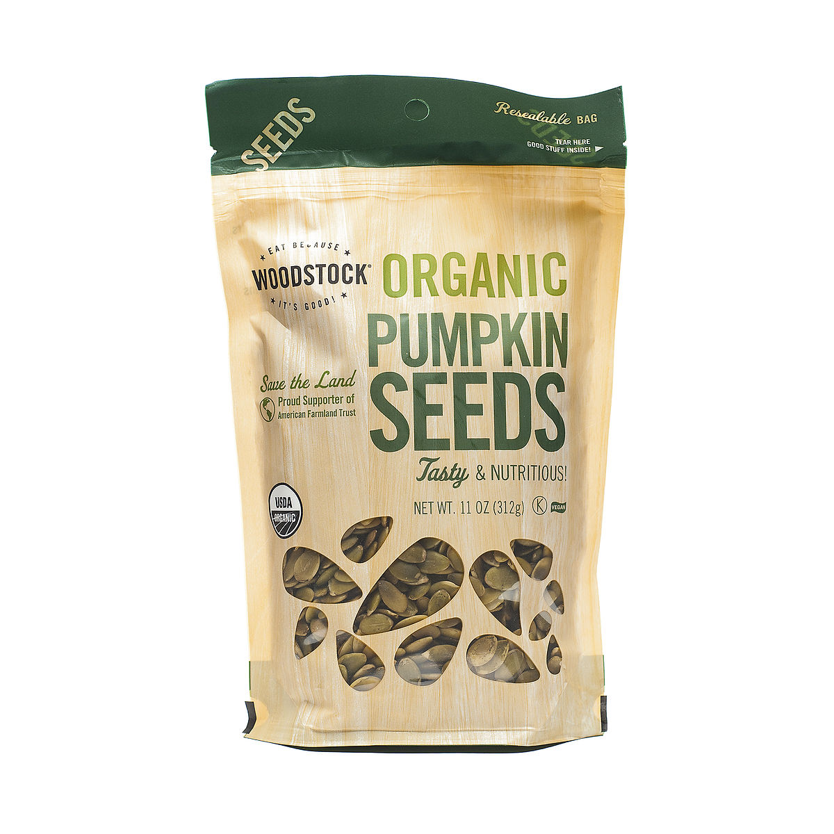 11 Oz Organic Pumpkin Seeds By Woodstock Thrive Market