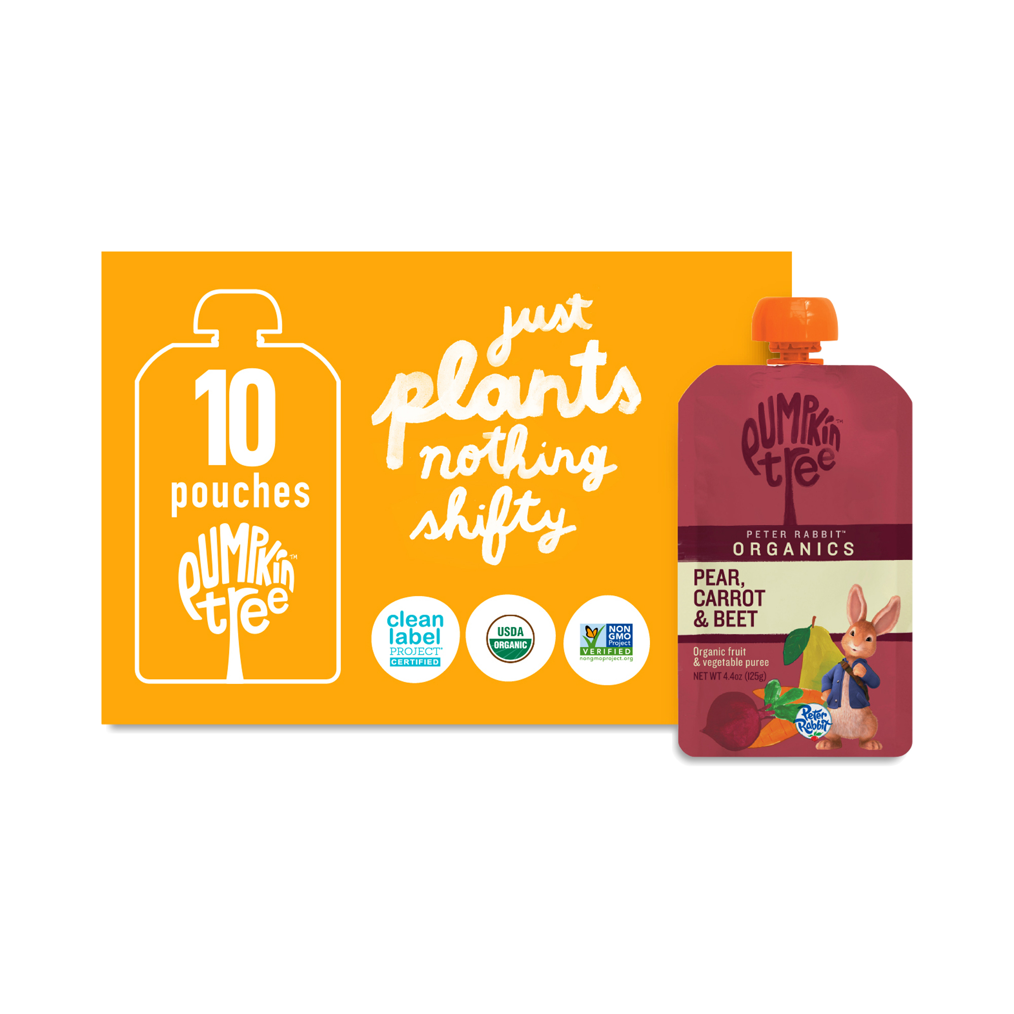 Beet, Carrot and Pear Fruit Snack Pouches by Peter Rabbit Organics ...