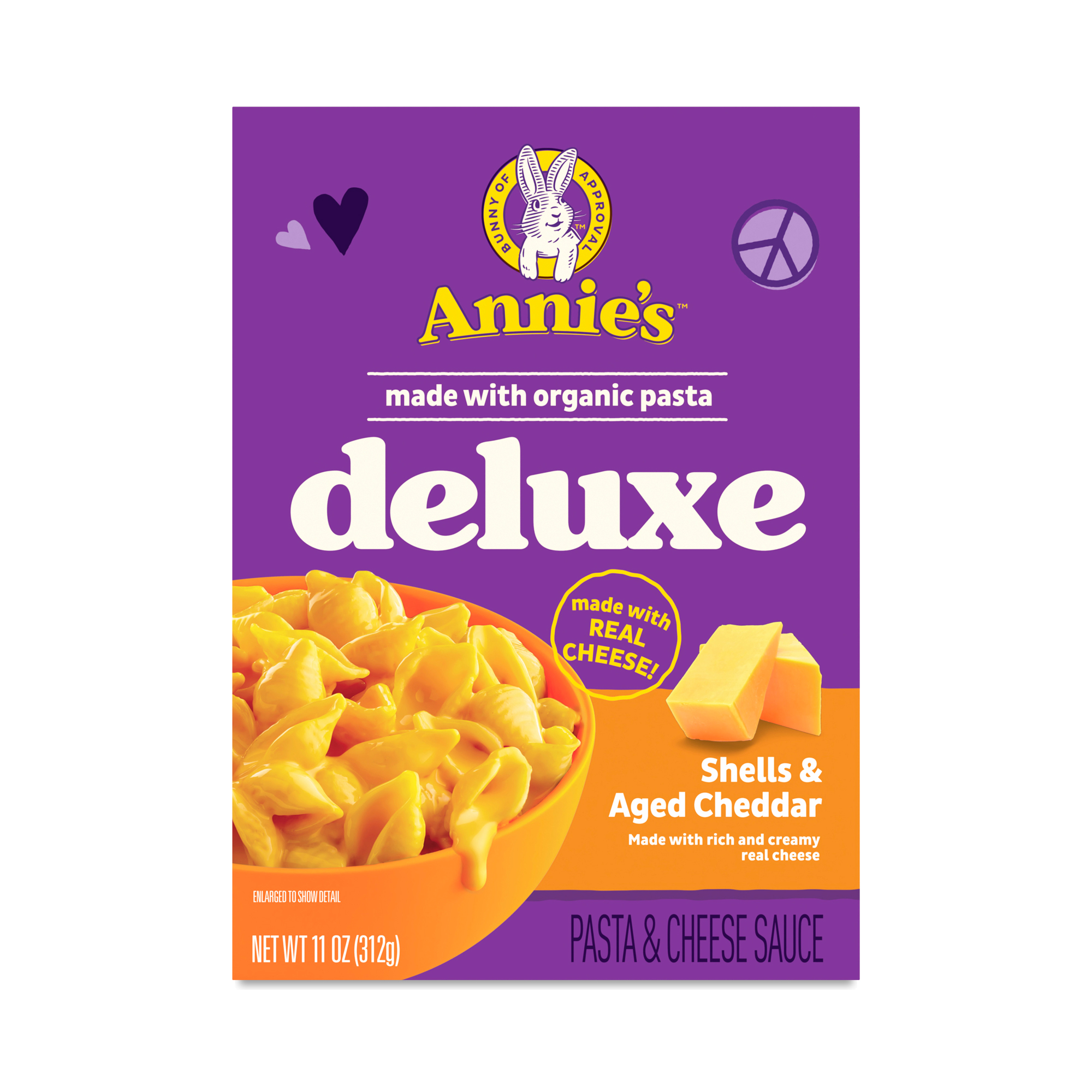Annie's Deluxe Mac & Cheese Shells, Real Aged Cheddar | Thrive Market