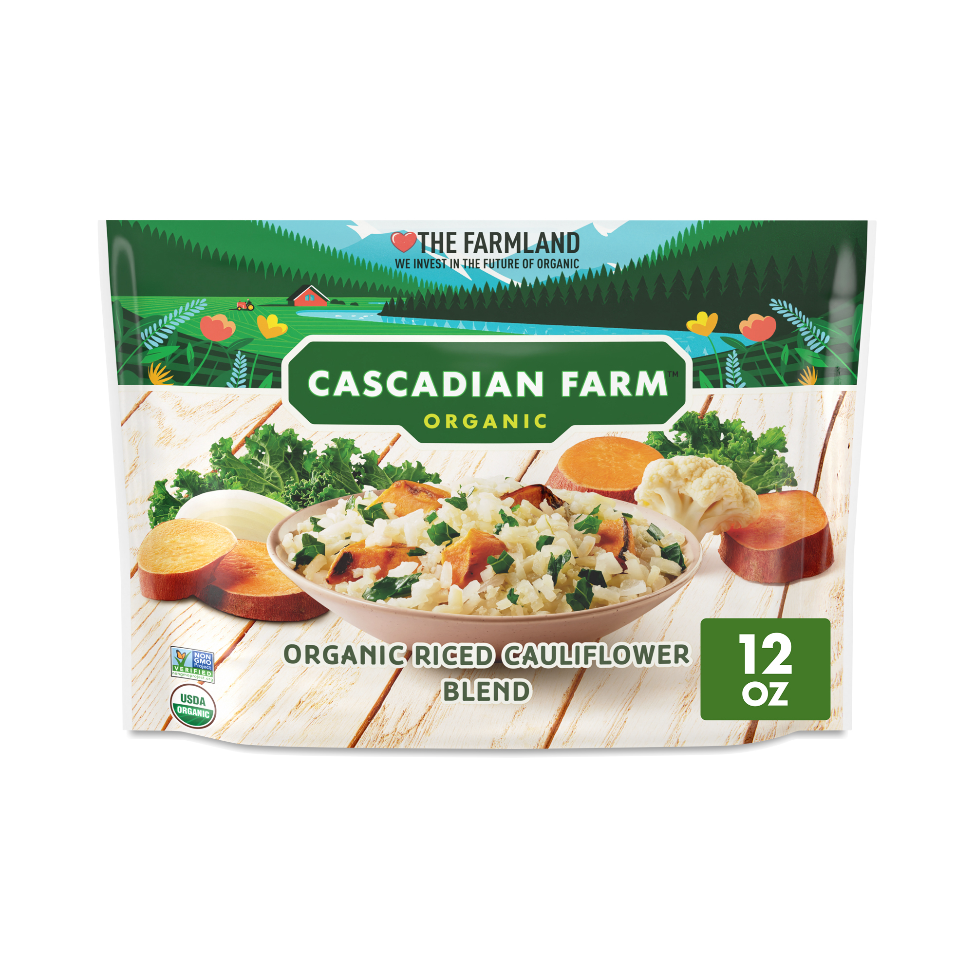 Cascadian Farm Organic Riced Cauliflower Blend, Roasted Sweet Potato ...