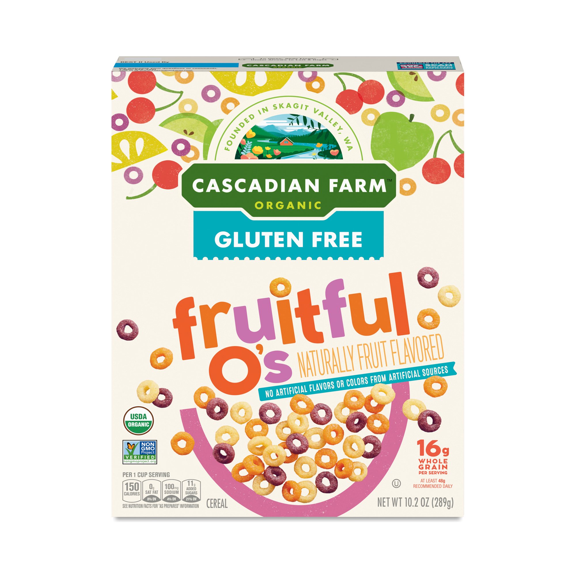 Cascadian Farm Organic Cereal, Fruitful O's | Thrive Market