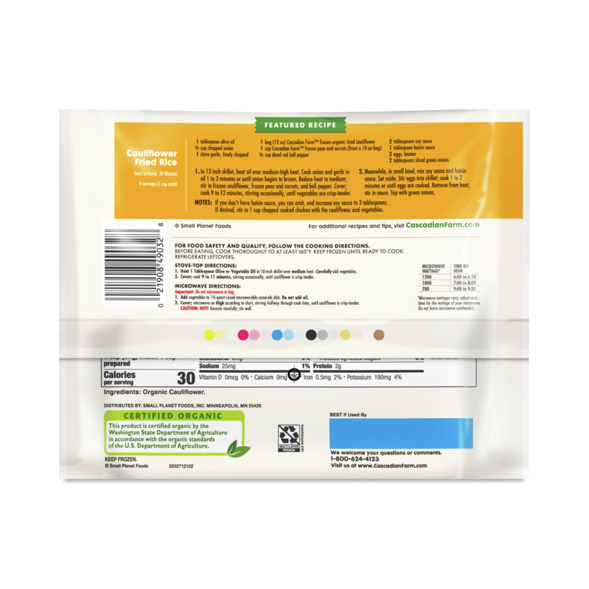 Cascadian Farm Organic Riced Cauliflower | Thrive Market