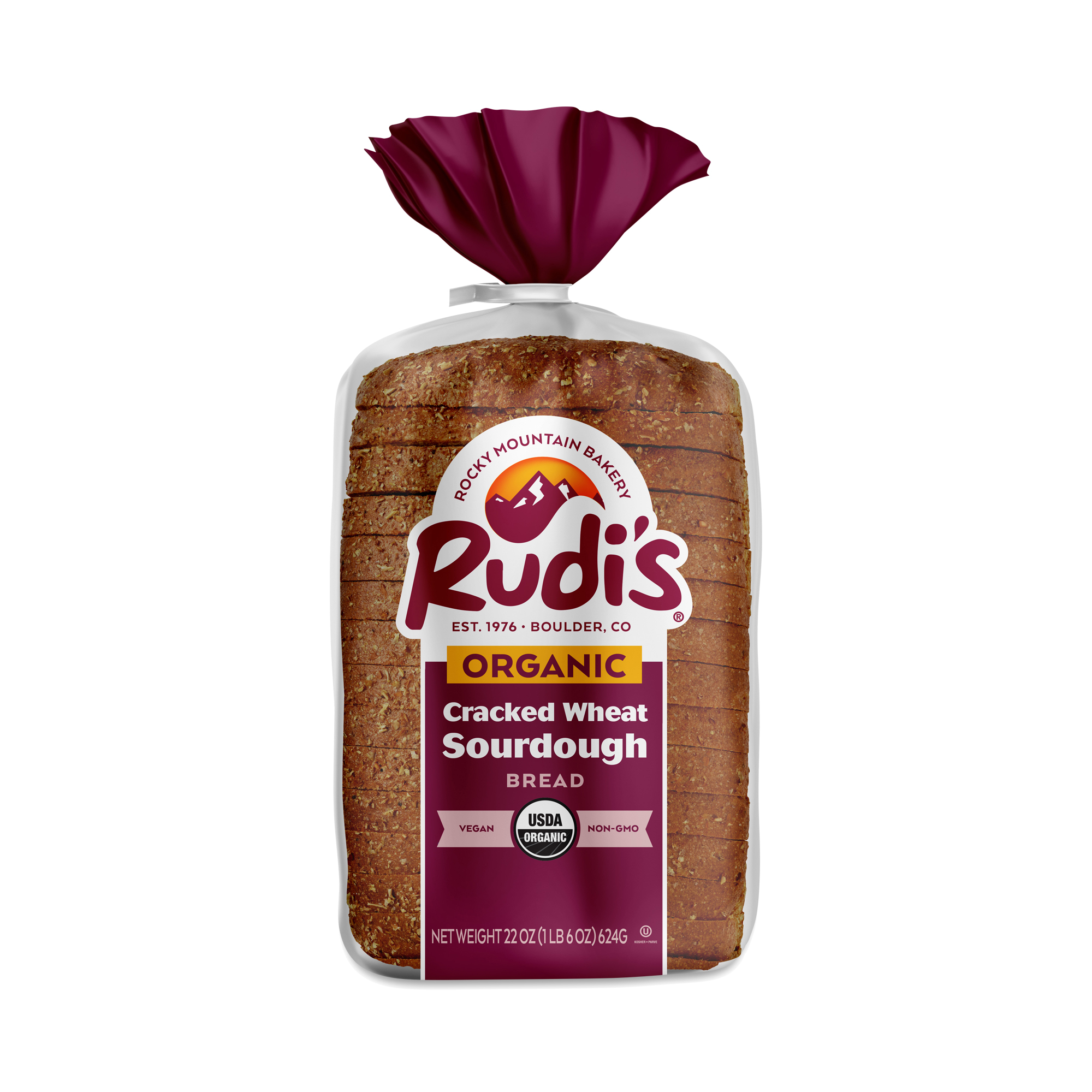 Rudi's Rocky Mountain Bakery Organic Cracked Wheat Sourdough Bread ...