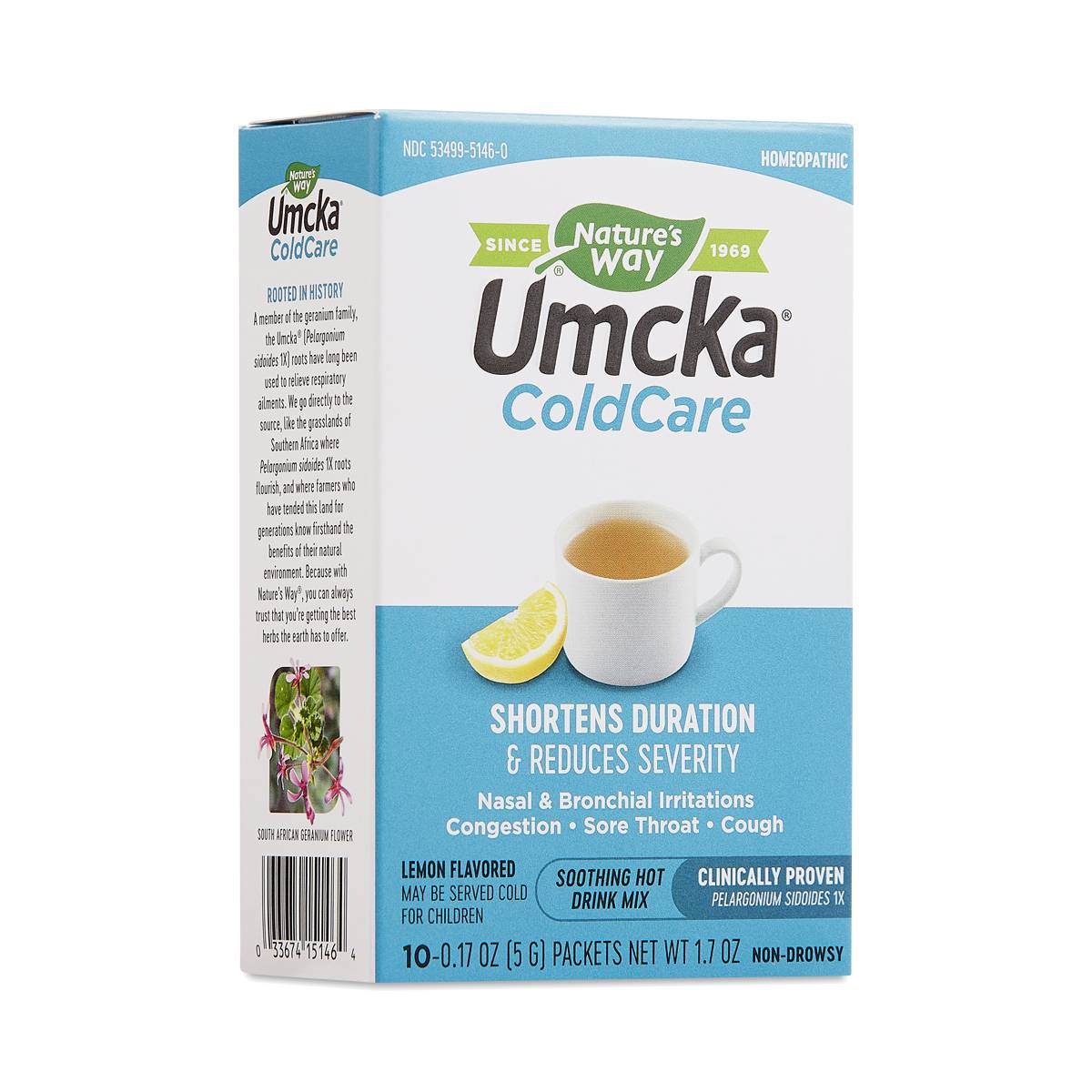 Lemon Umcka ColdCare Soothing Hot Drink - Thrive Market