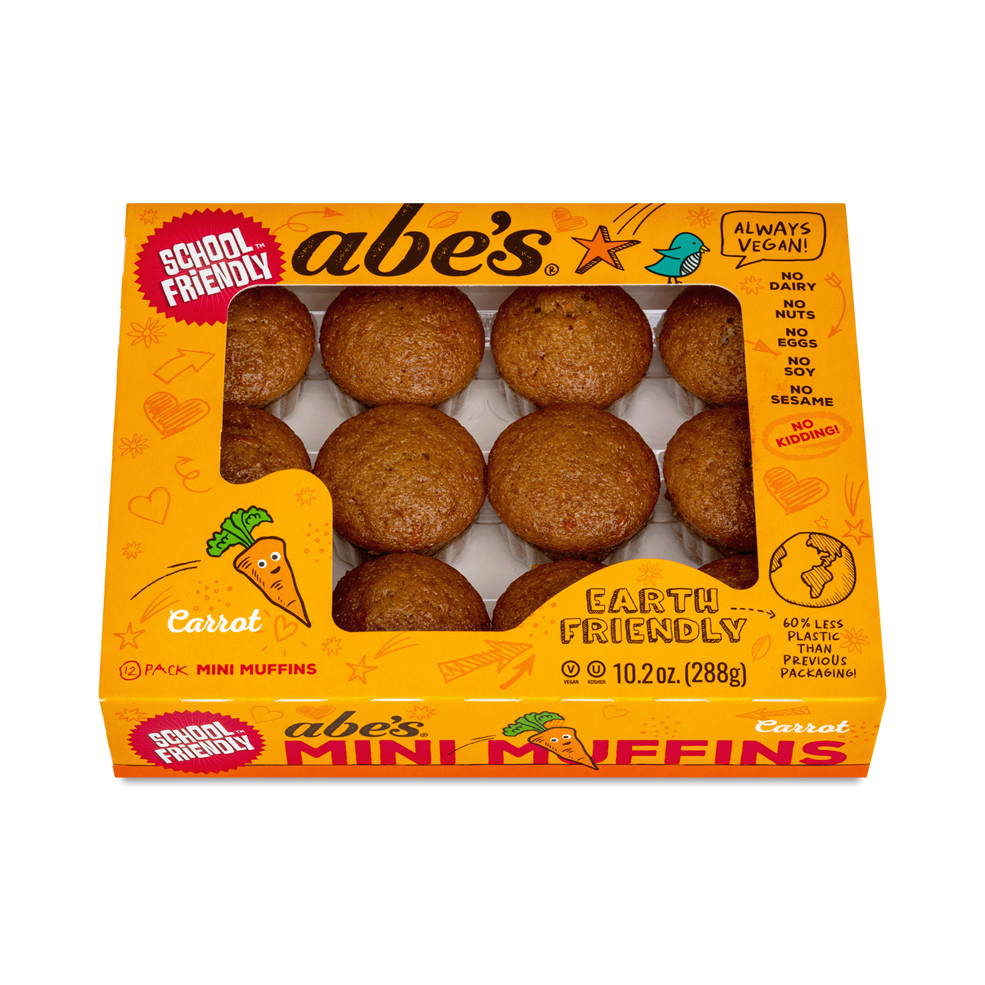 Abe's Muffins Mini Muffins, Carrot | Thrive Market