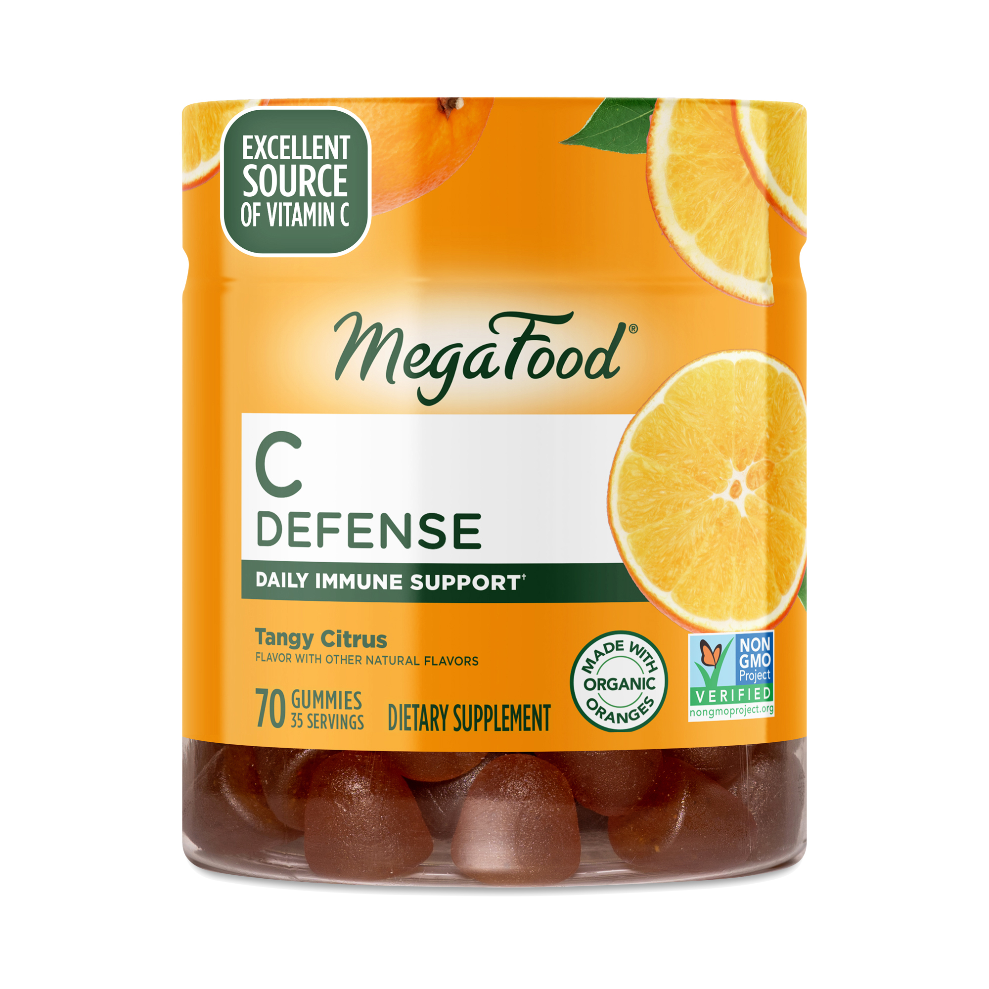 MegaFood C Defense Gummies, Tangy Citrus | Thrive Market