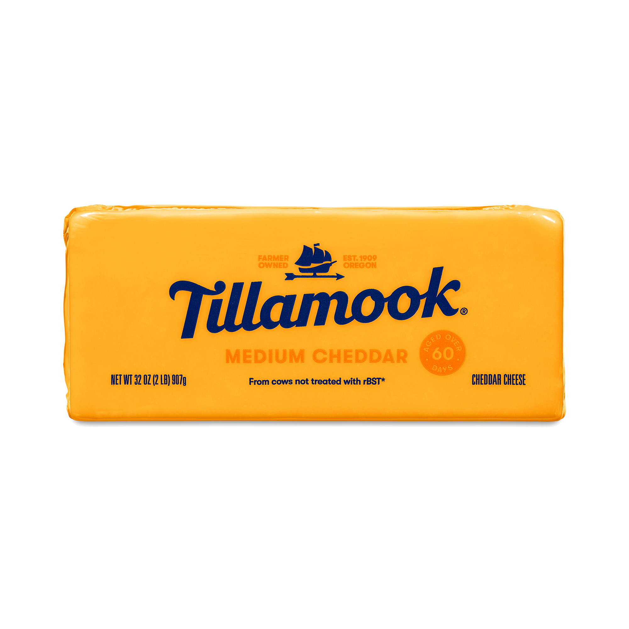 Tillamook Cheese Block, Medium Cheddar | Thrive Market