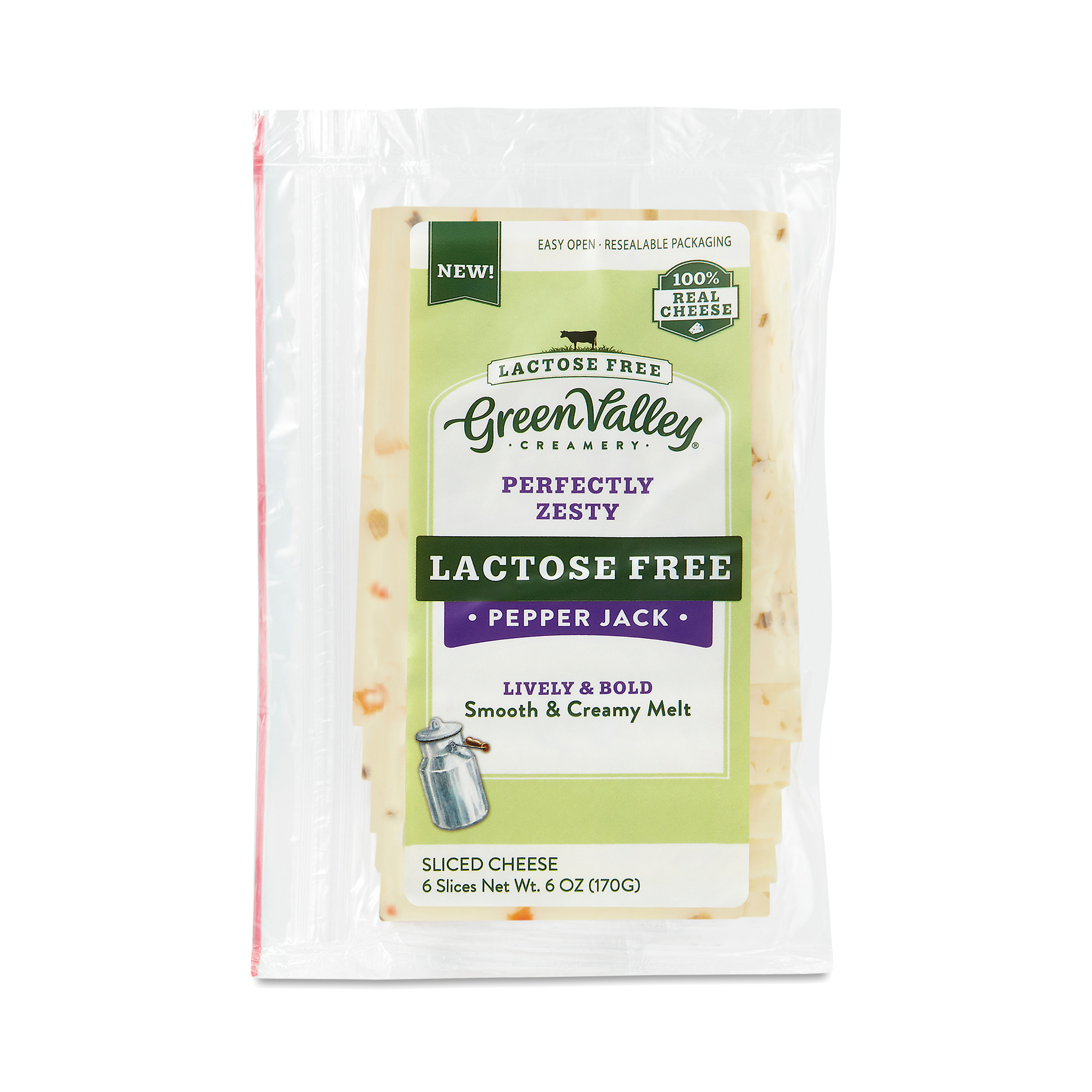 Green Valley Creamery Lactose Free Cheese Slices, Pepper Jack | Thrive ... Green Valley Creamery Lactose Free Cheese Slices, Pepper Jack | Thrive ...