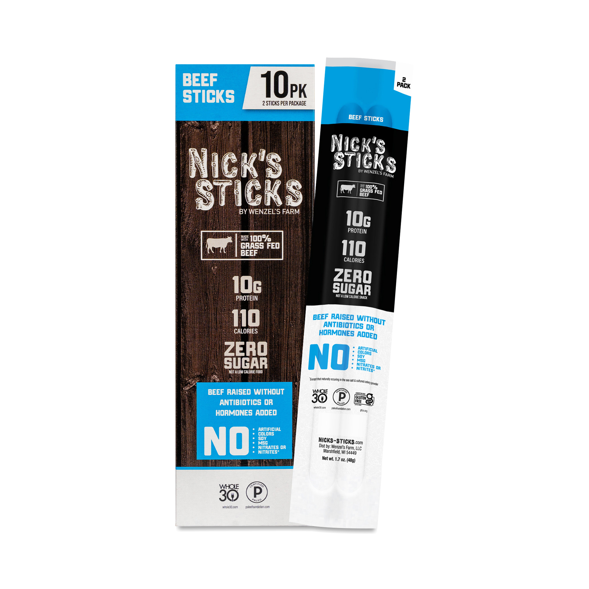 Nicks Sticks Beef Sticks, Original | Thrive Market