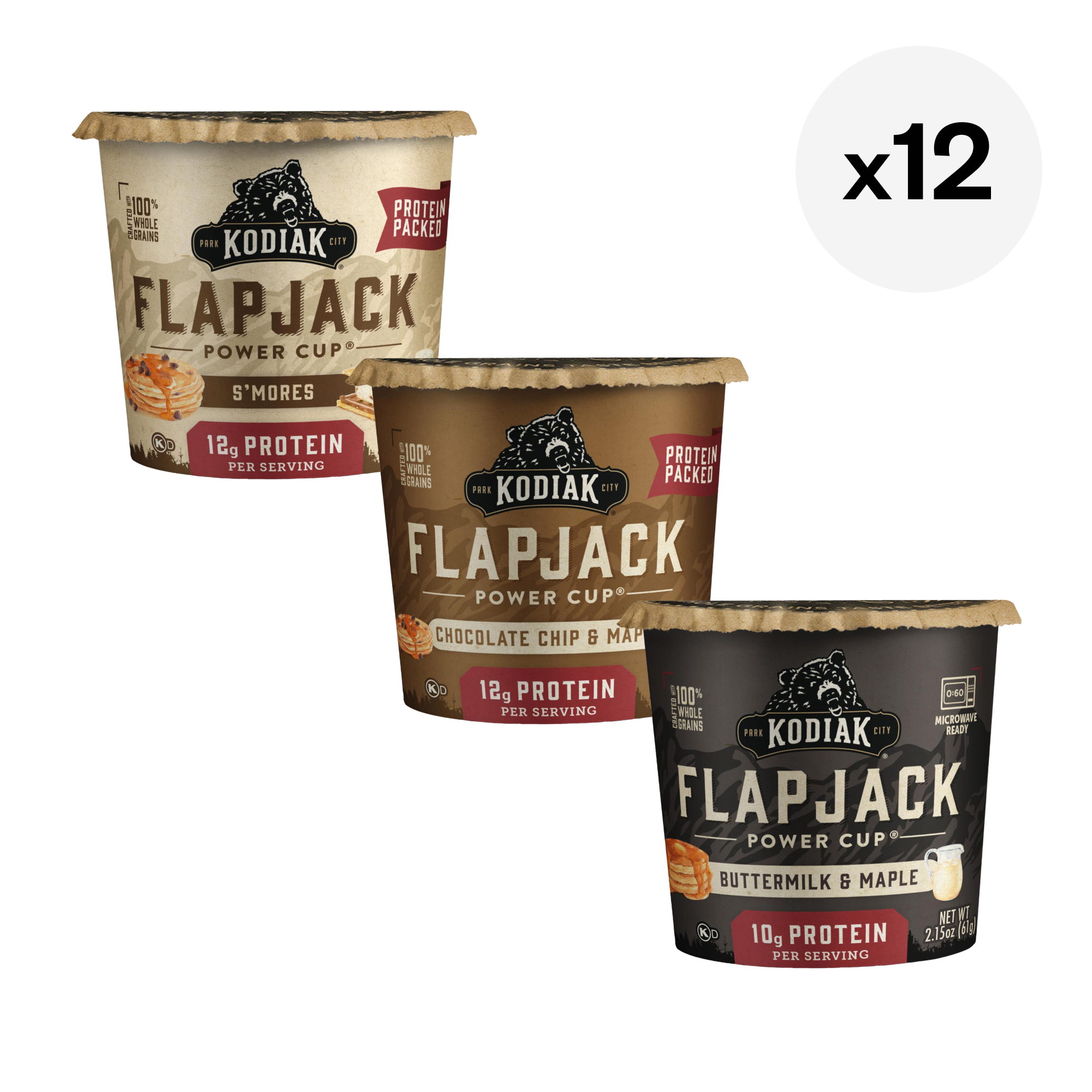Kodiak Power Cup On The Go Flapjack Mix, Variety Pack | Thrive Market