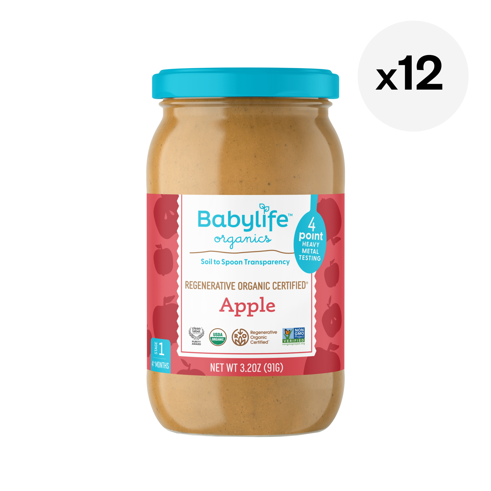 Babylife Organics Stage 1 Baby Food, Apple | Thrive Market
