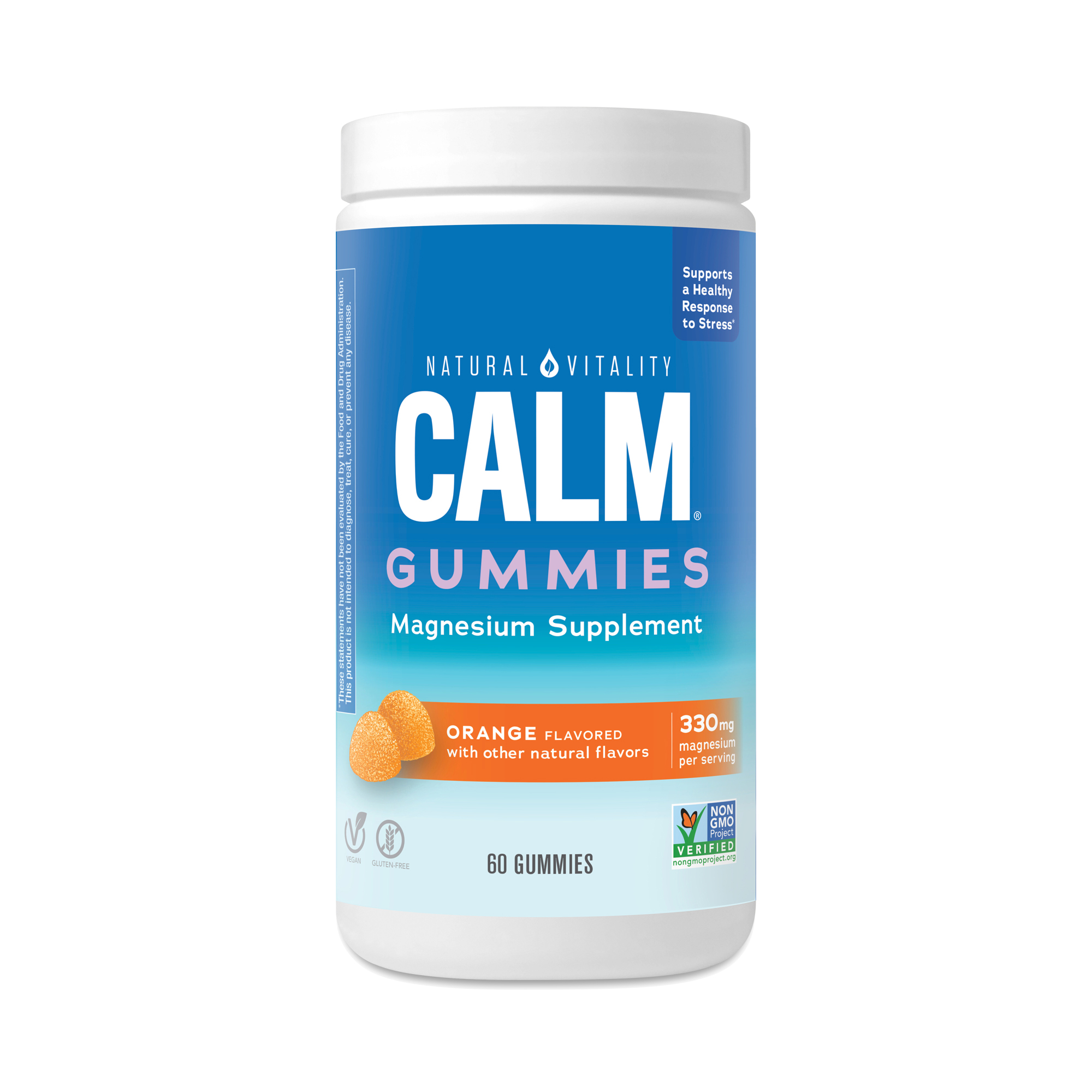 Natural Vitality CALM Magnesium Gummies, Orange | Thrive Market