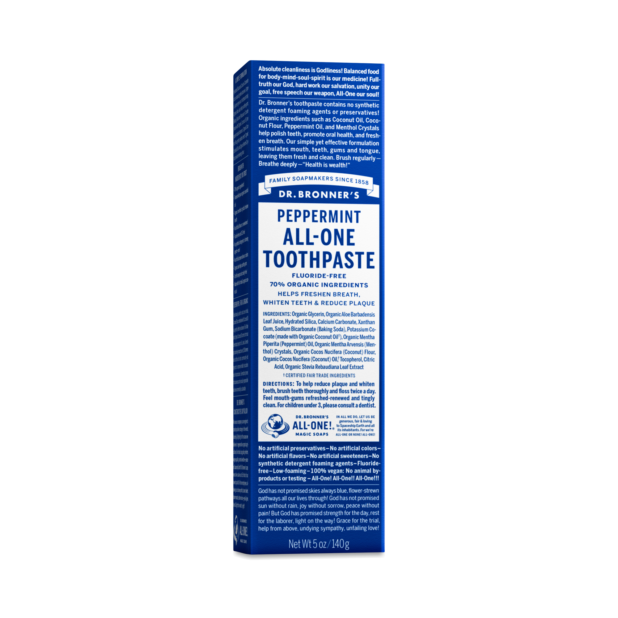 Organic Peppermint Toothpaste by Dr. Bronners | Thrive Market