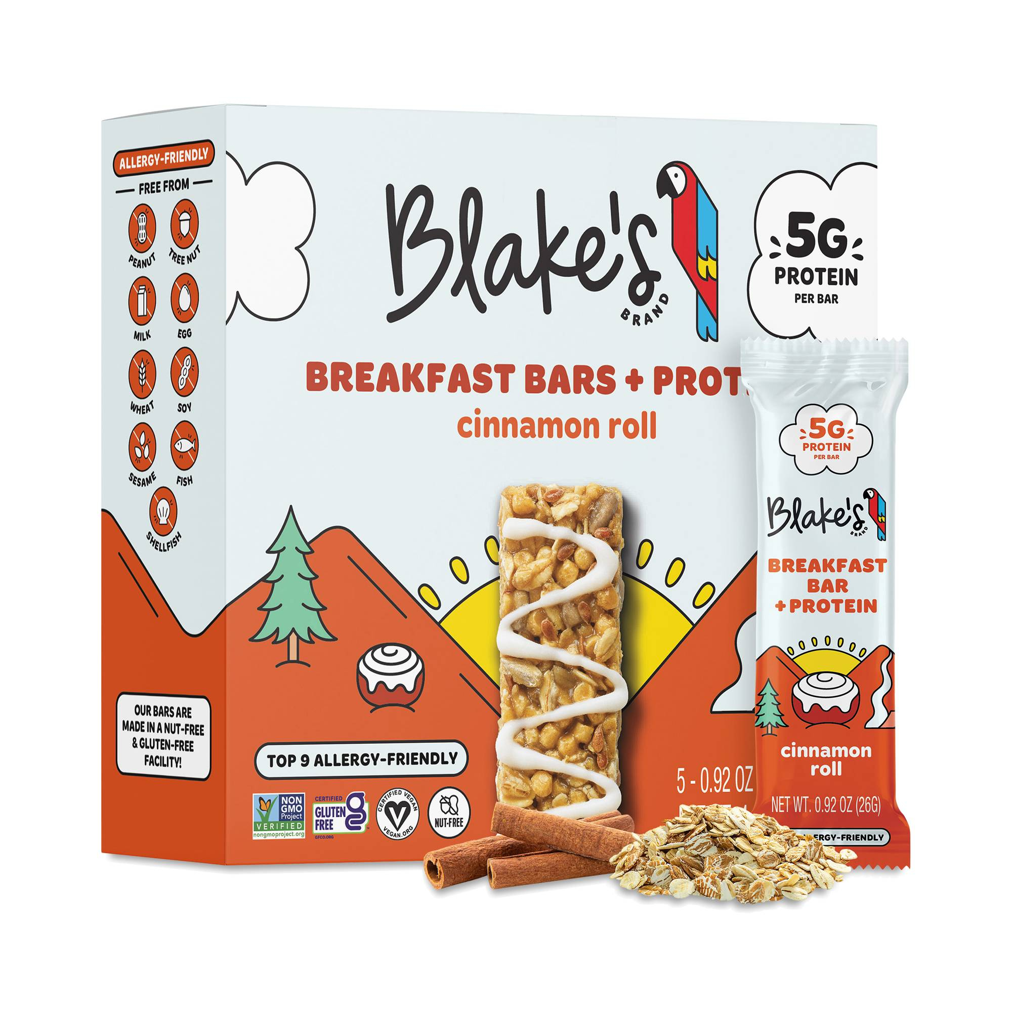 Blake's Seed Based Breakfast Bars + Protein, Cinnamon Roll | Thrive Market