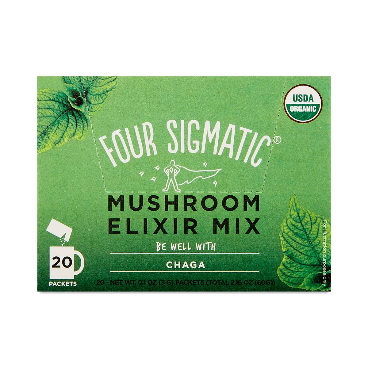 20 bags Instant Chaga Superfood Mushroom Drink Mix - Thrive Market