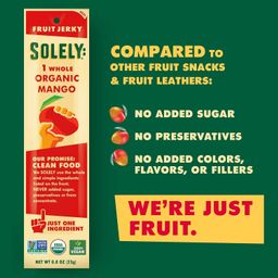 Solely Organic Fruit Jerky, Mango, Snack Pack | Thrive Market
