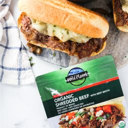 Wild Planet Organic Shredded Beef with Bone Broth, No Salt | Thrive Market
