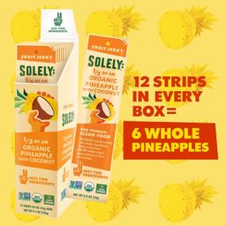 Solely Organic Fruit Jerky, Pineapple with Coconut, Snack Pack | Thrive ...