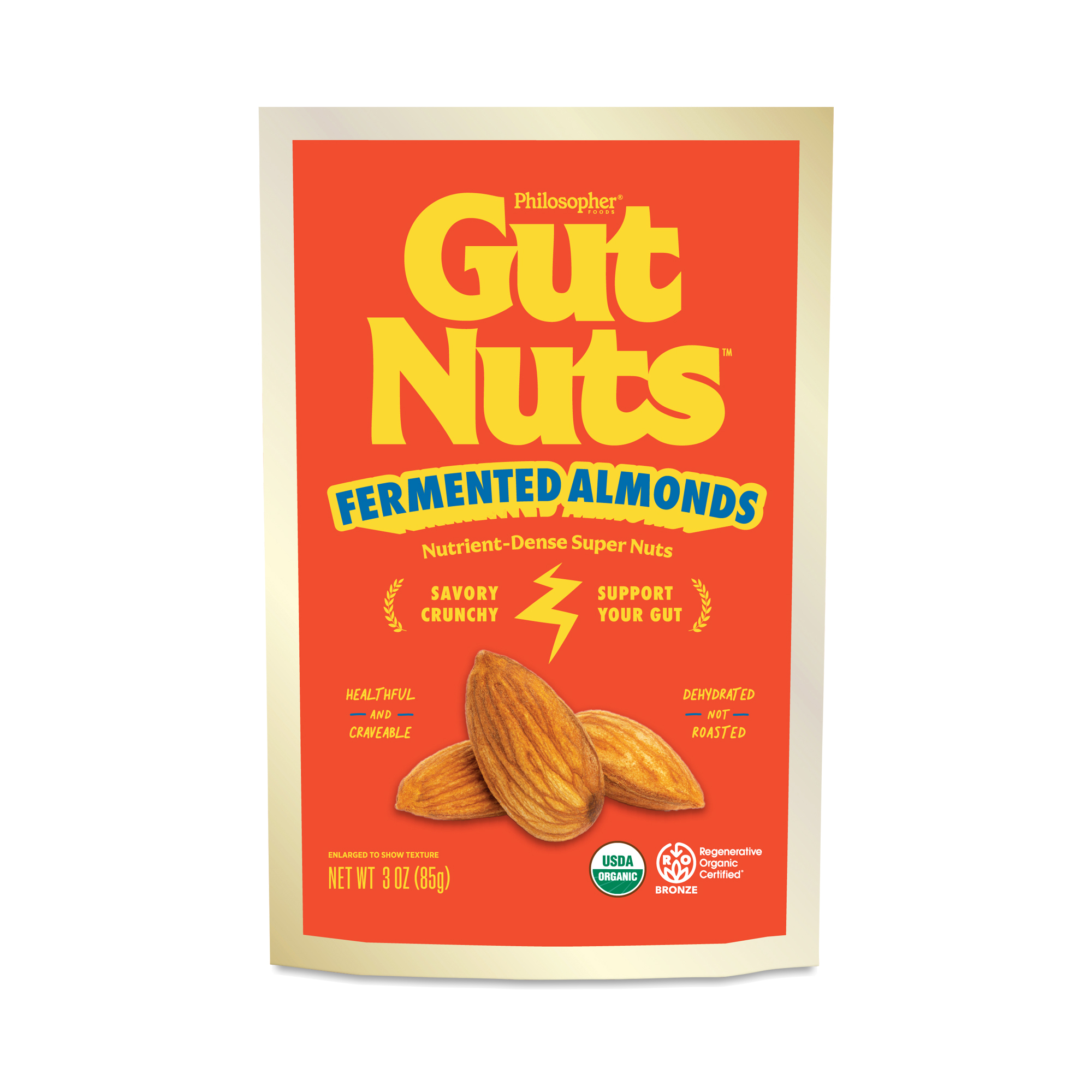 Philosopher Foods Gut Nuts Fermented Almonds | Thrive Market