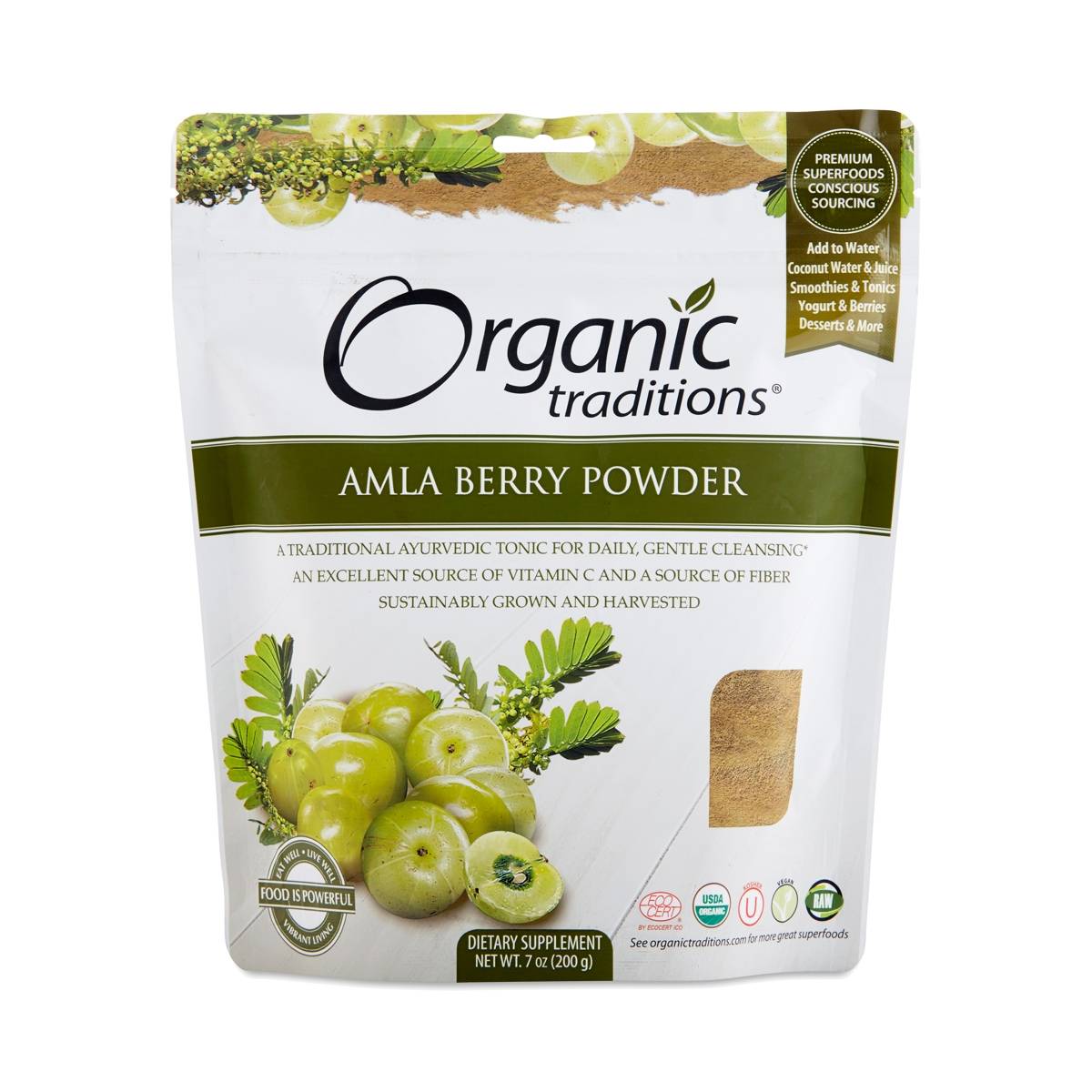 Organic Traditions Amla Berry Powder - Thrive Market