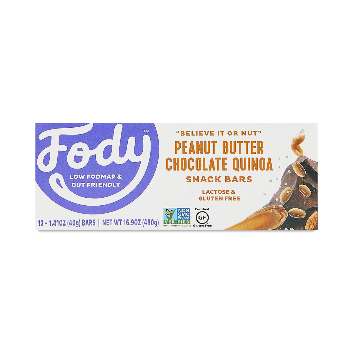 FODY Foods Snack Bars, Peanut Butter Chocolate Quinoa - Thrive Market
