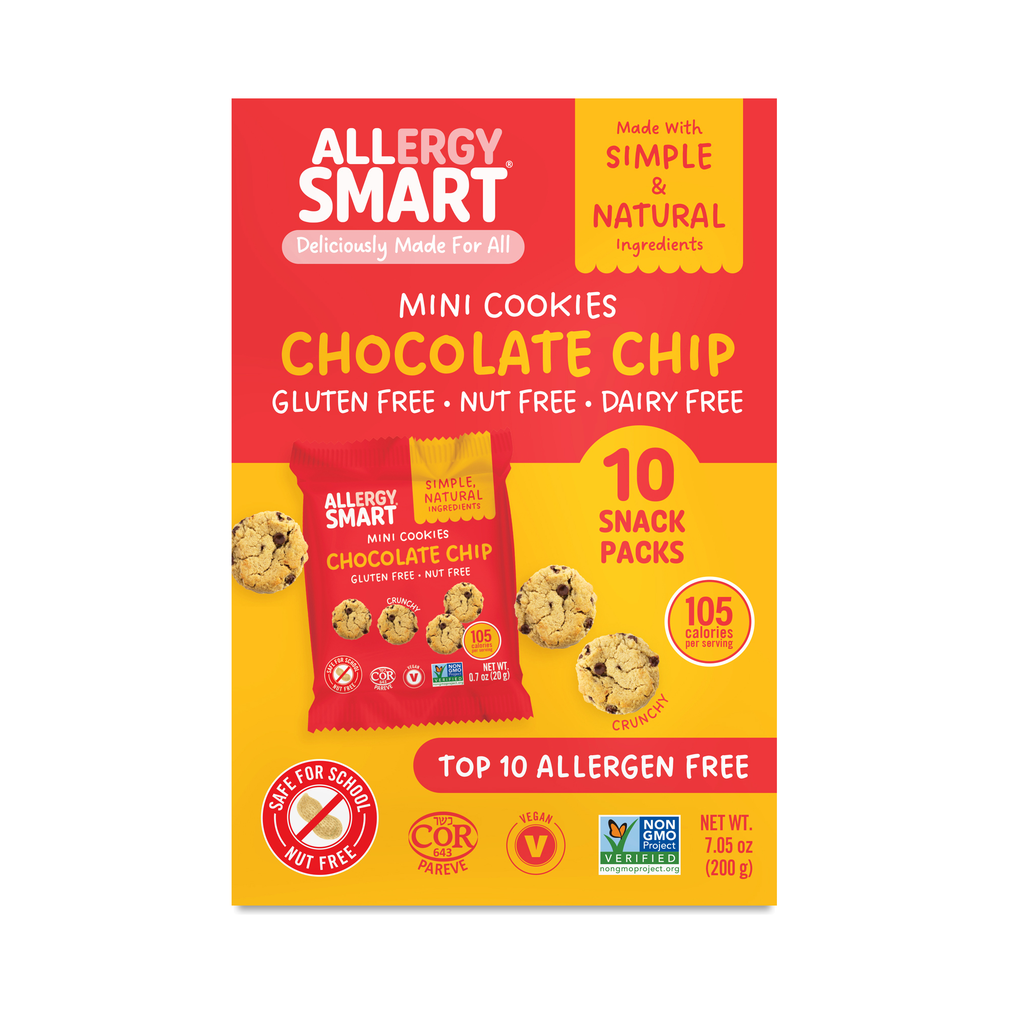 Allergy Smart Mini Cookies, Chocolate Chip | Thrive Market