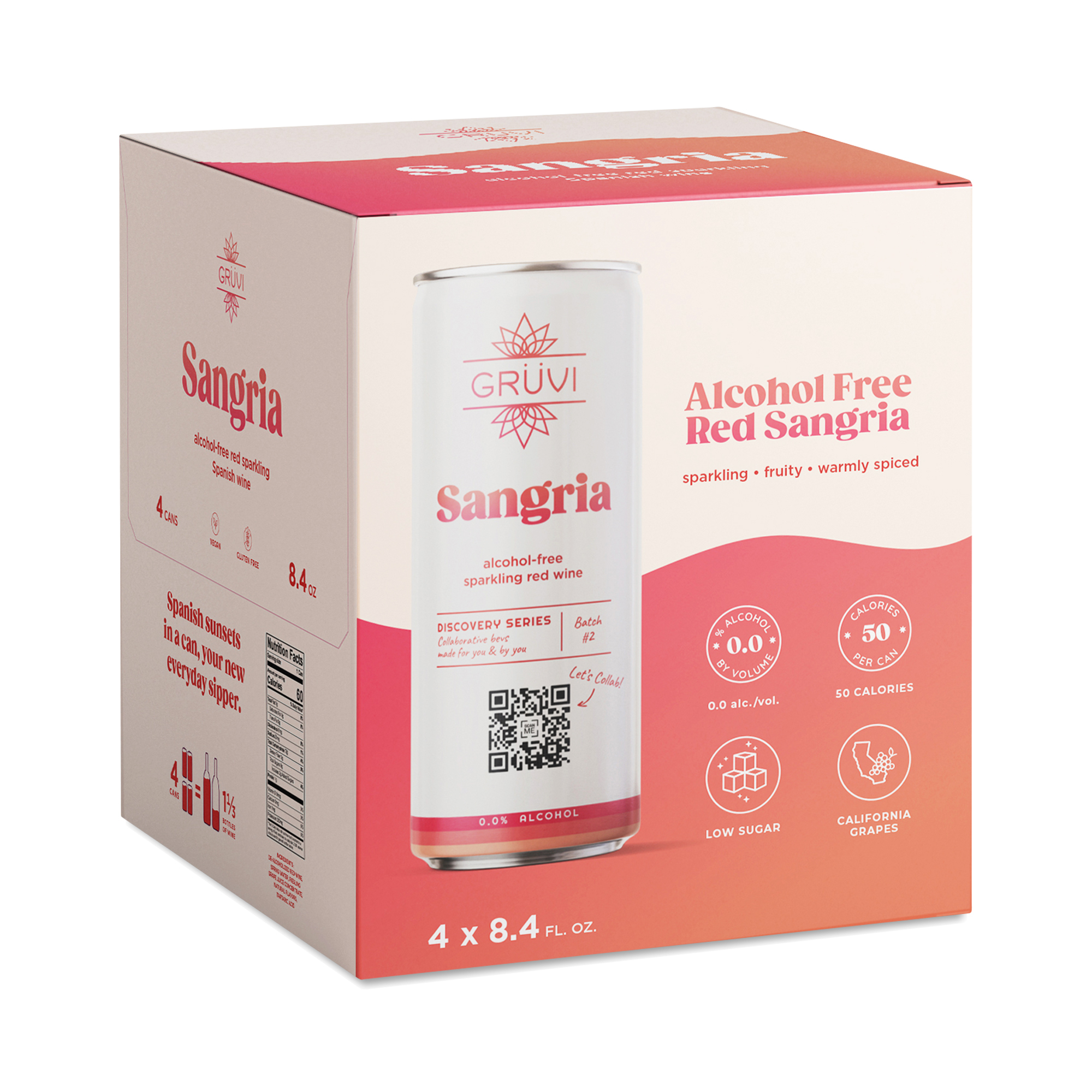 Gruvi Alcohol Free Red Sangria | Thrive Market