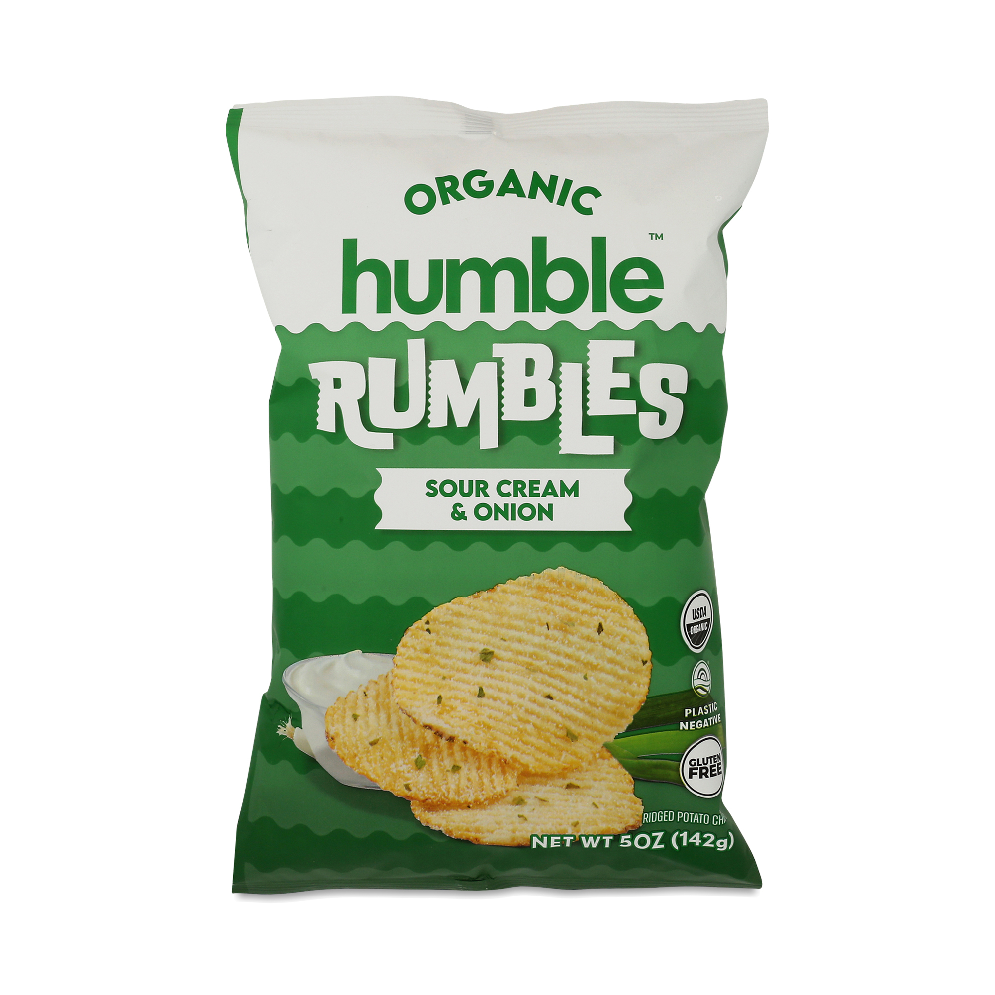 Humble Potato Chips Organic Potato Chips, Sour Cream & Onion Rumbles ...