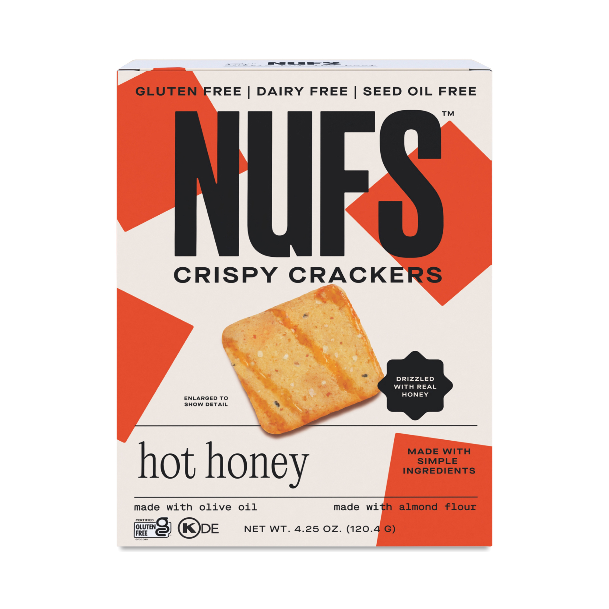 NUFS Crispy Crackers, Hot Honey | Thrive Market