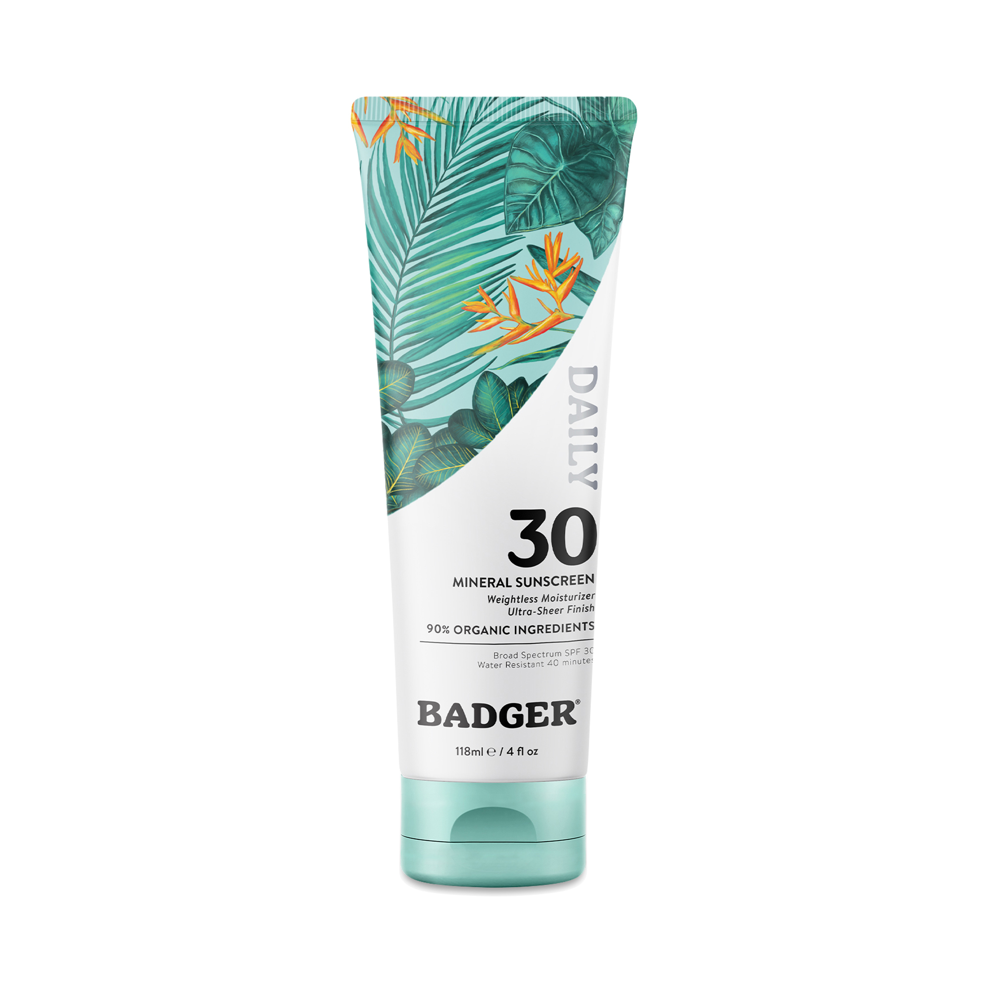 Badger Daily Mineral Sunscreen, SPF 30 | Thrive Market