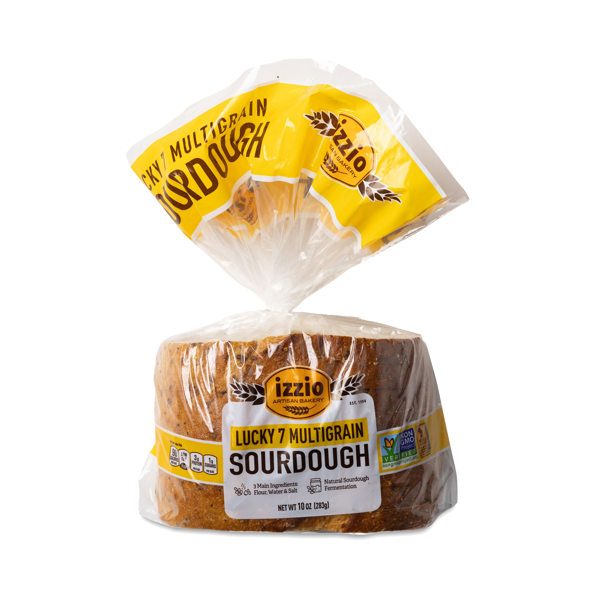 Izzio Artisan Bakery Lucky 7 Multigrain Sourdough, Half Loaf | Thrive ...