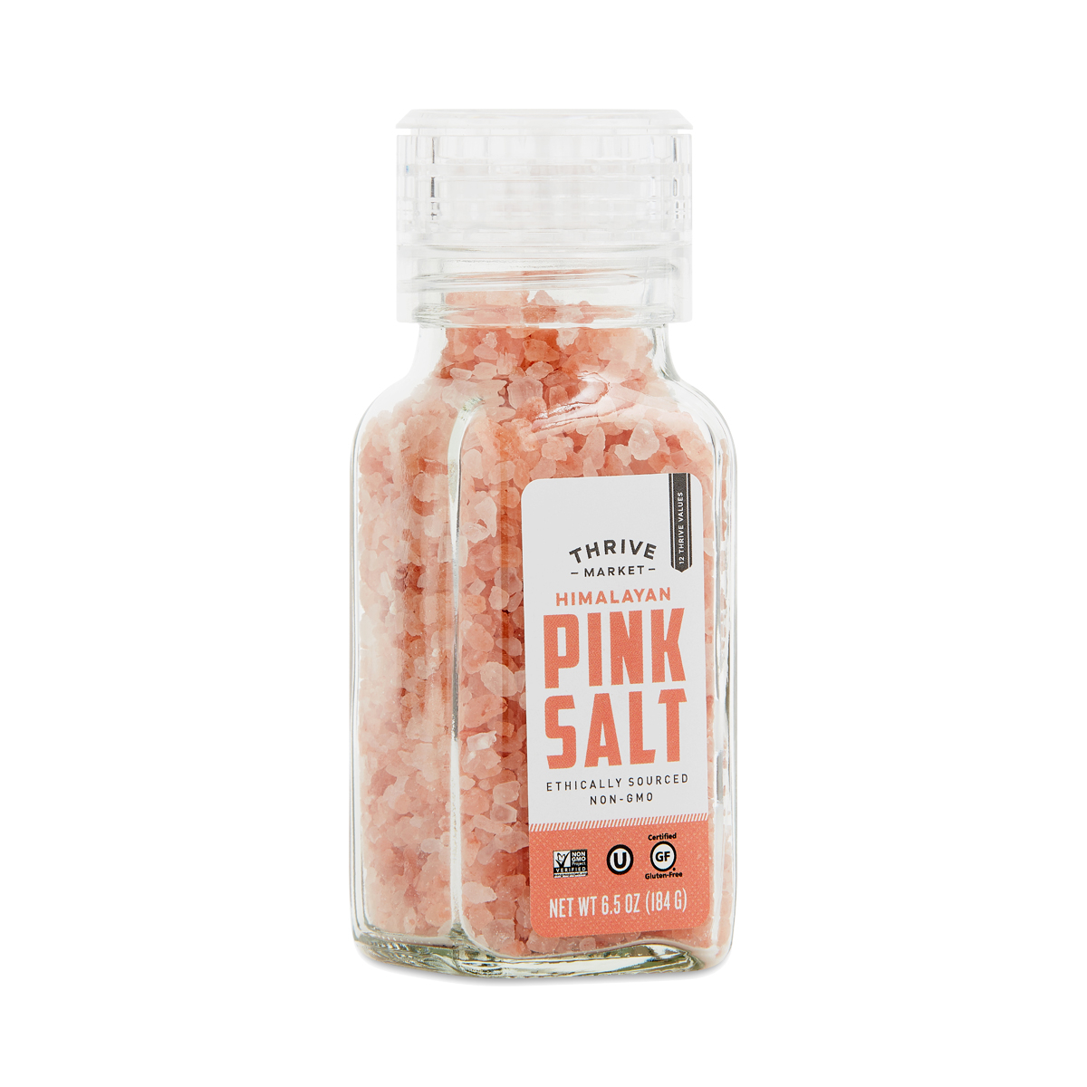 Himalayan Pink Sea Salt Grinder | Thrive Market