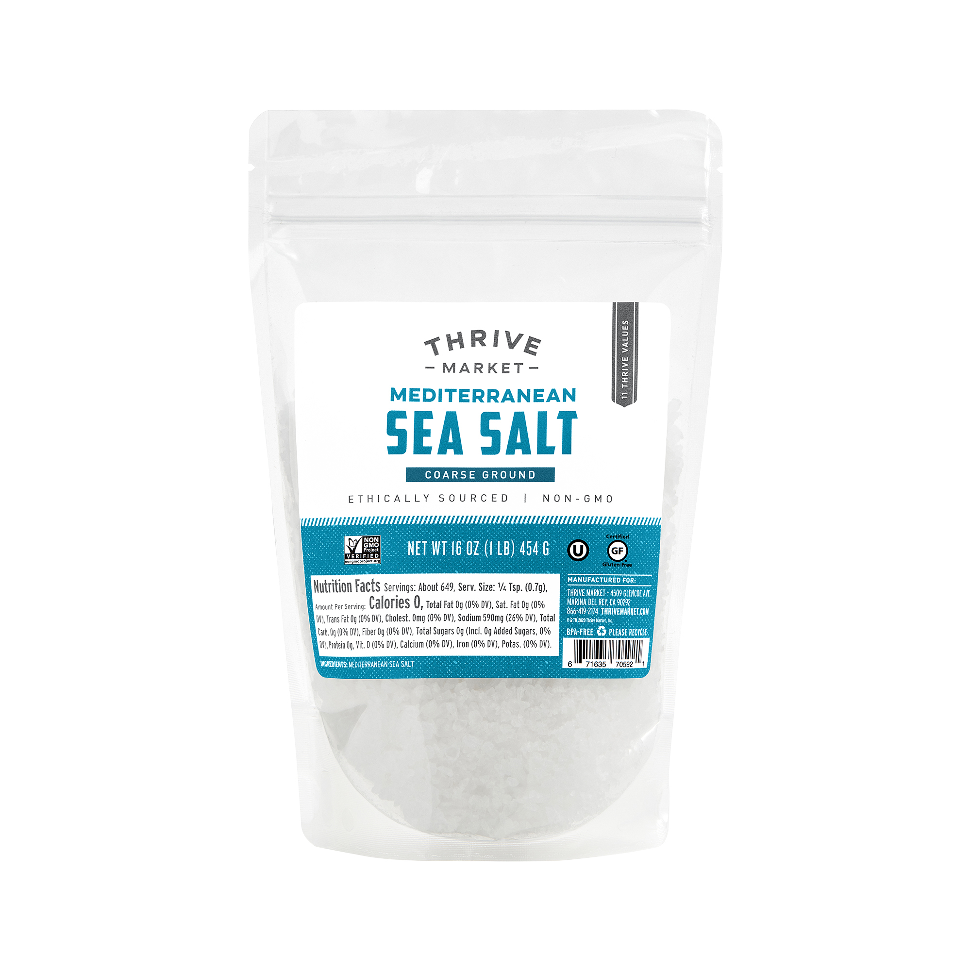 Mediterranean Sea Salt, Coarse | Thrive Market