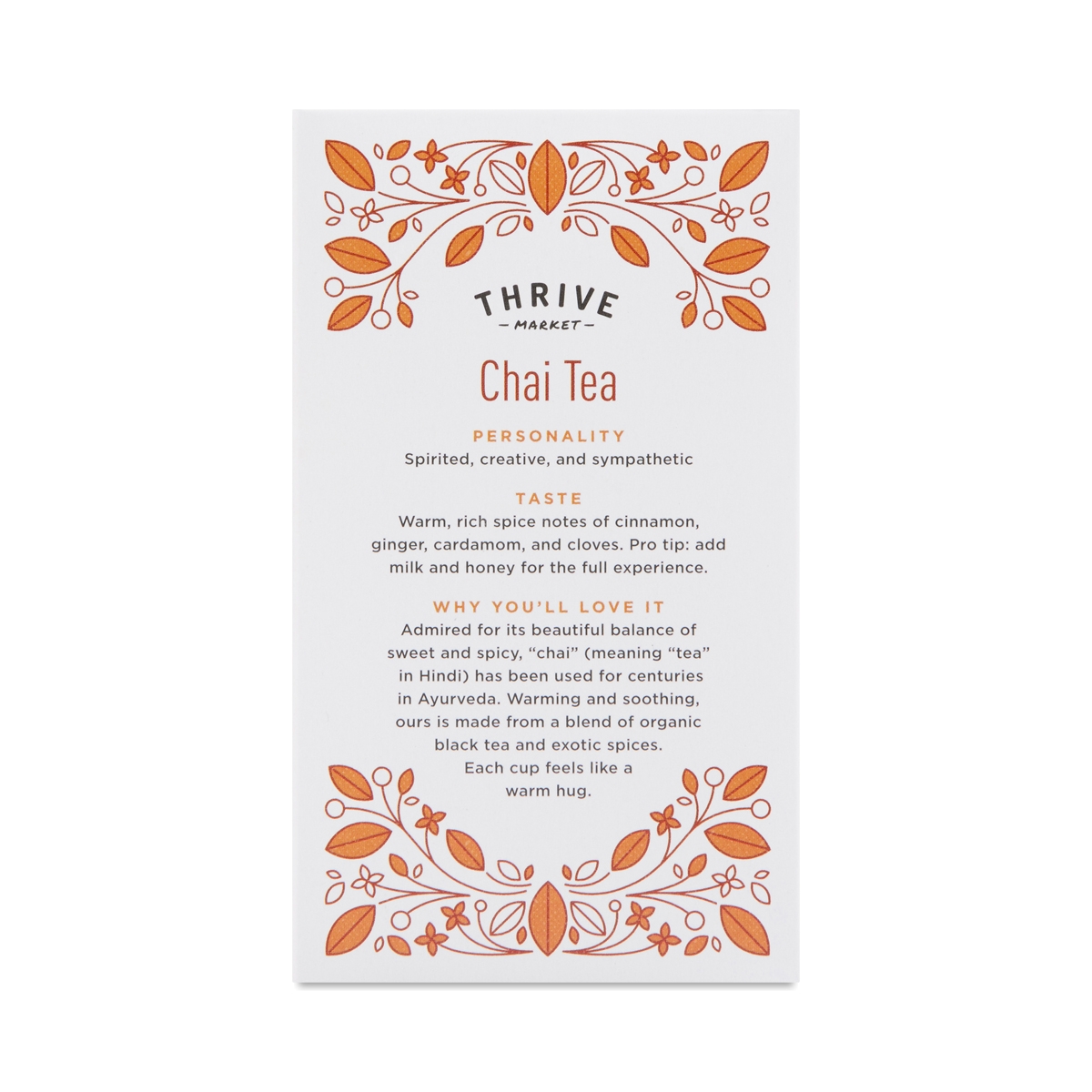 Fair Trade Organic Chai Tea | Thrive Market