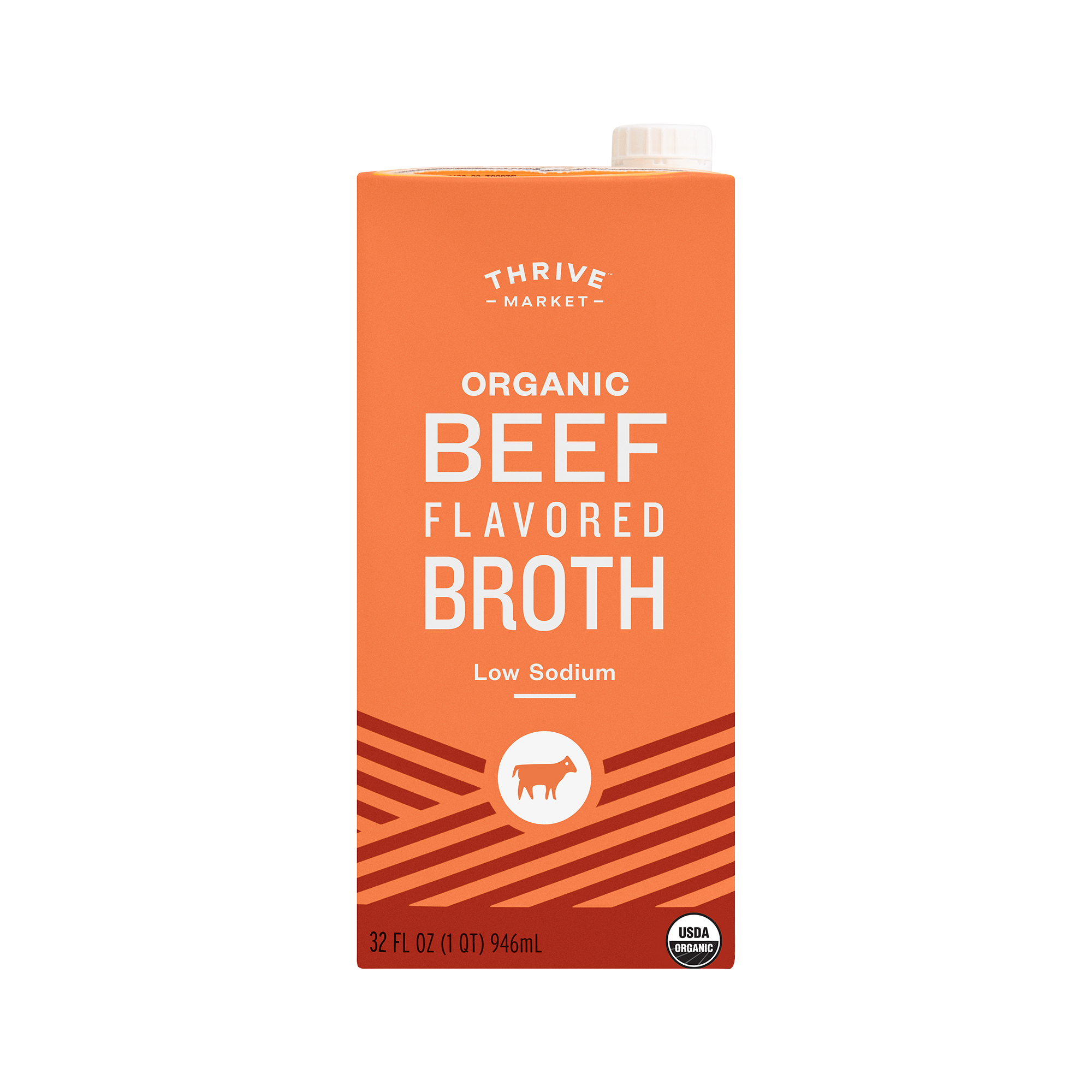 Organic Beef Flavored Broth Low Sodium | Thrive Market