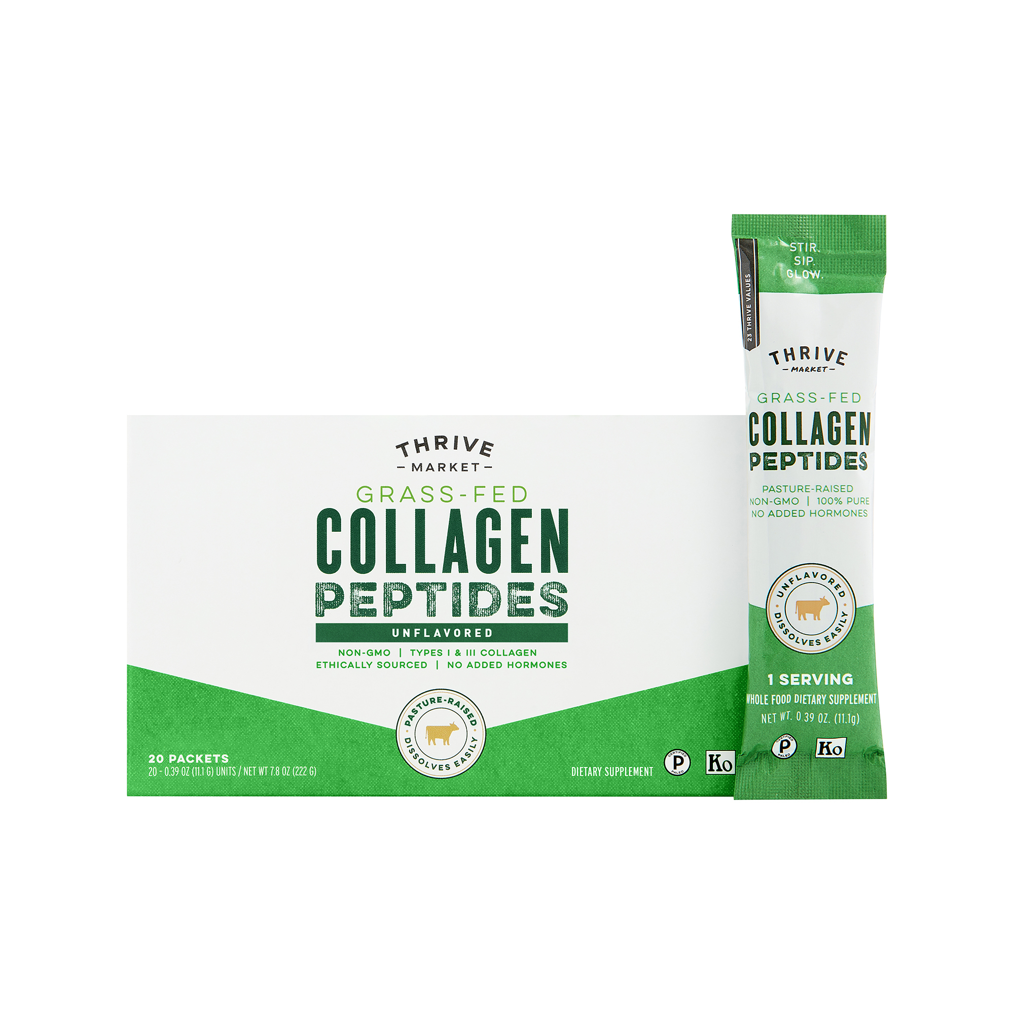 Collagen Peptides Packets, Unflavored | Thrive Market