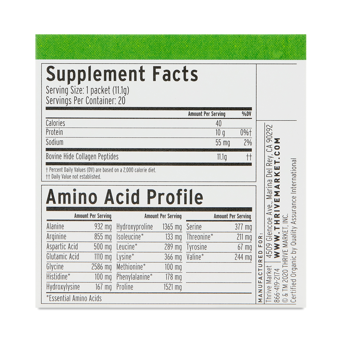 Collagen Packets | Thrive Market