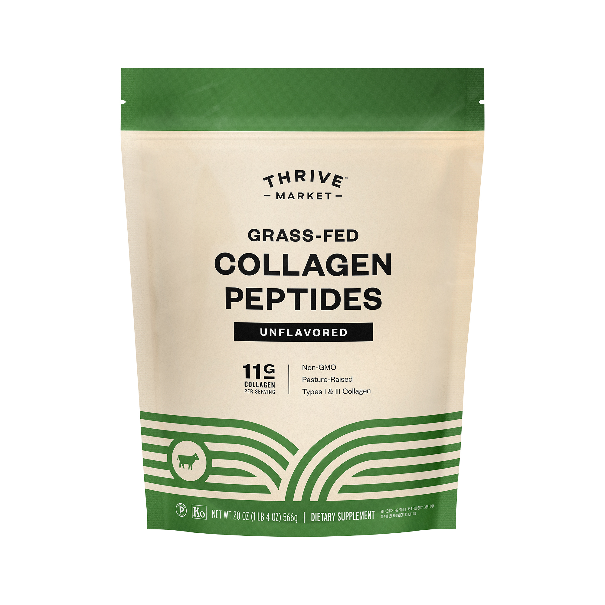 Grass-Fed Collagen Peptides, Unflavored | Thrive Market