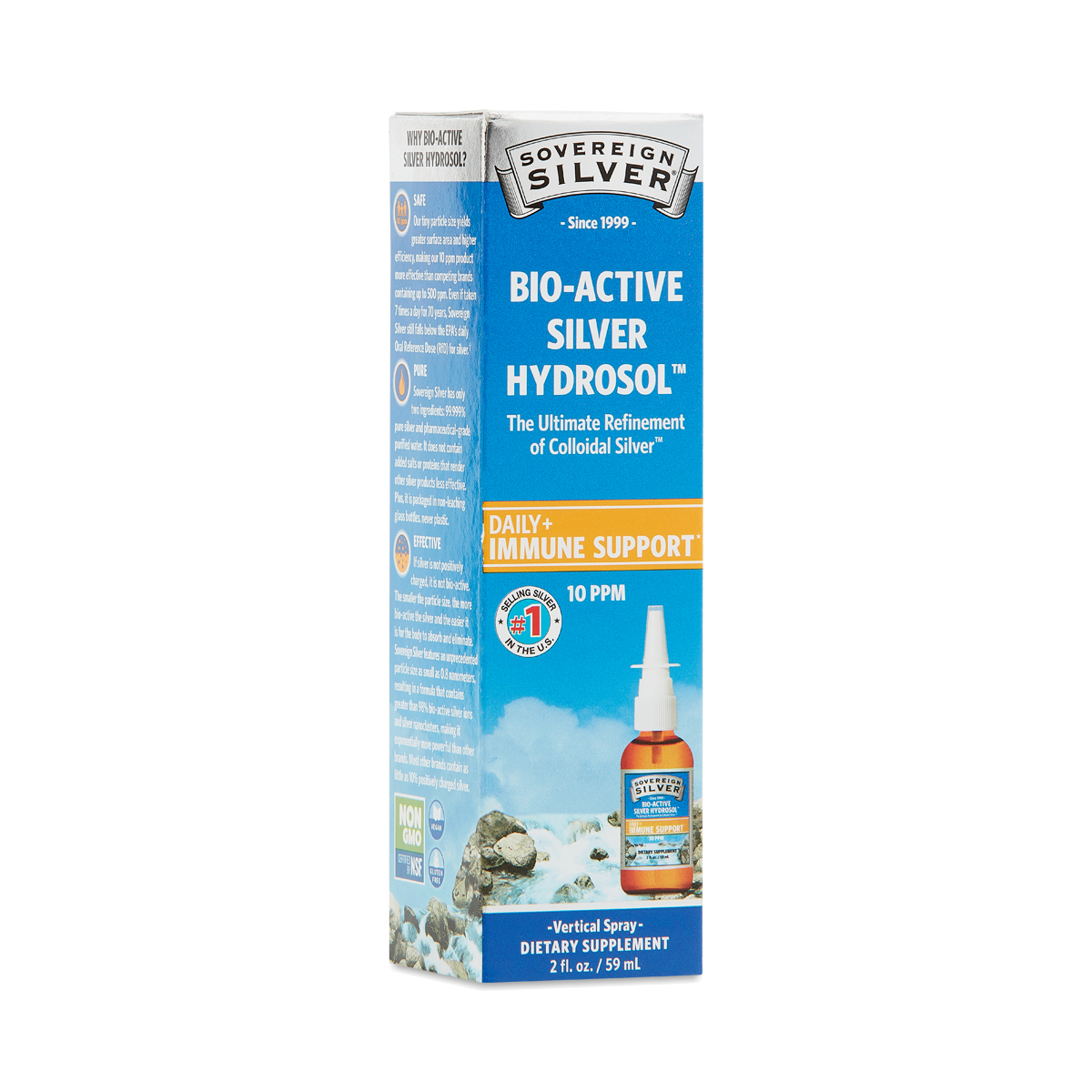 Bio-Active Silver Hydrosol Nasal Spray by Sovereign Silver | Thrive Market