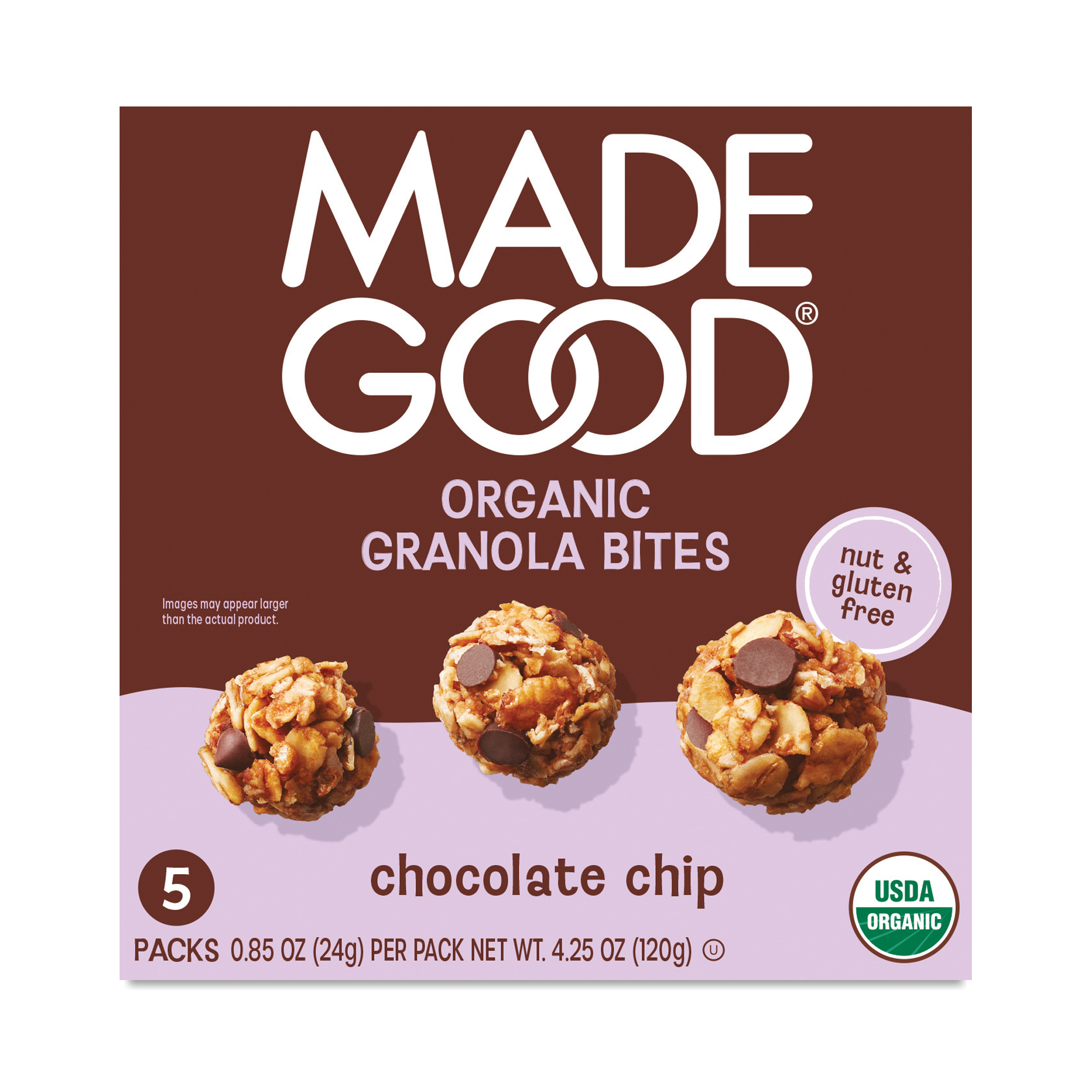 MadeGood Organic Granola Bites, Chocolate Chip | Thrive Market