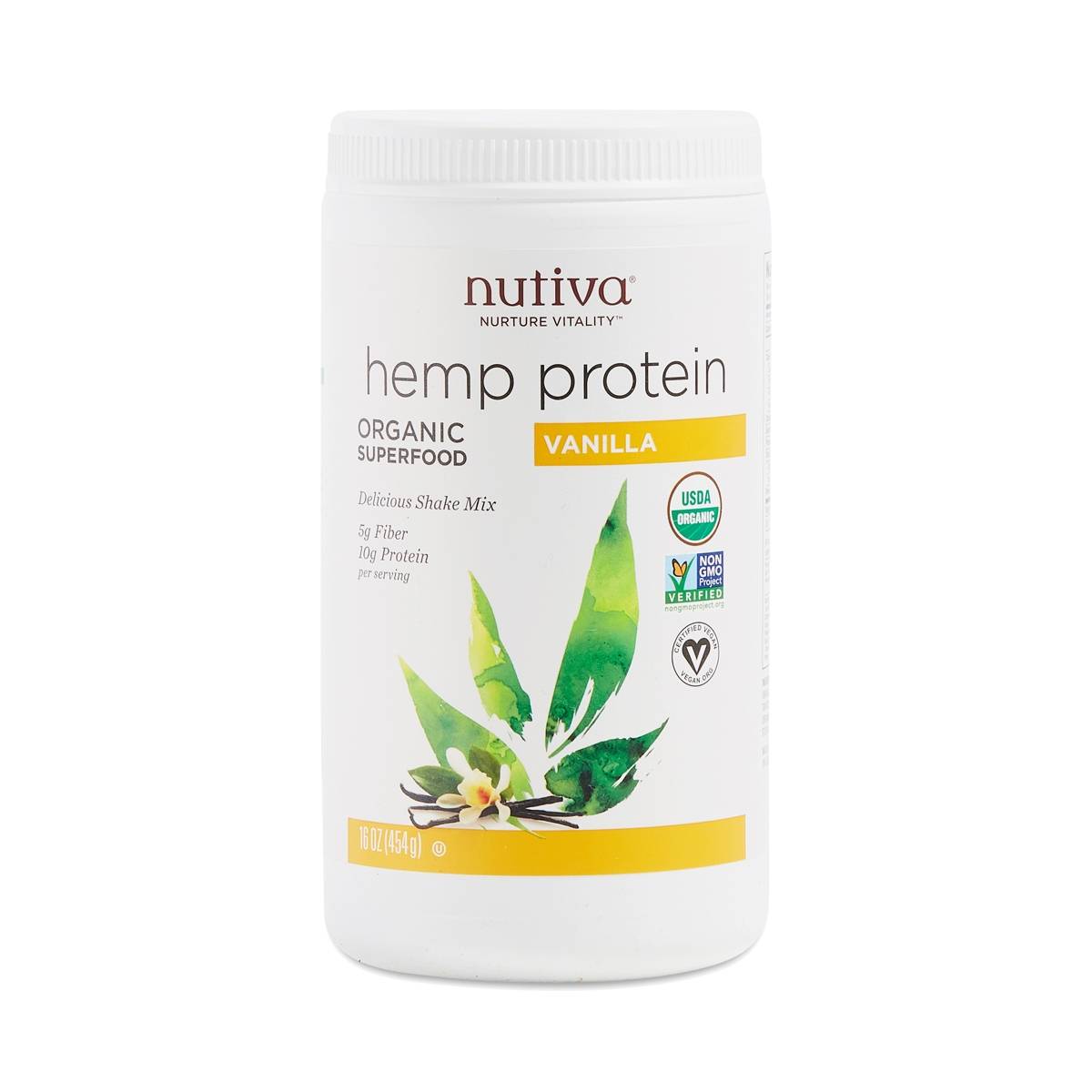 Organic Vanilla Hemp Protein By Nutiva Thrive Market