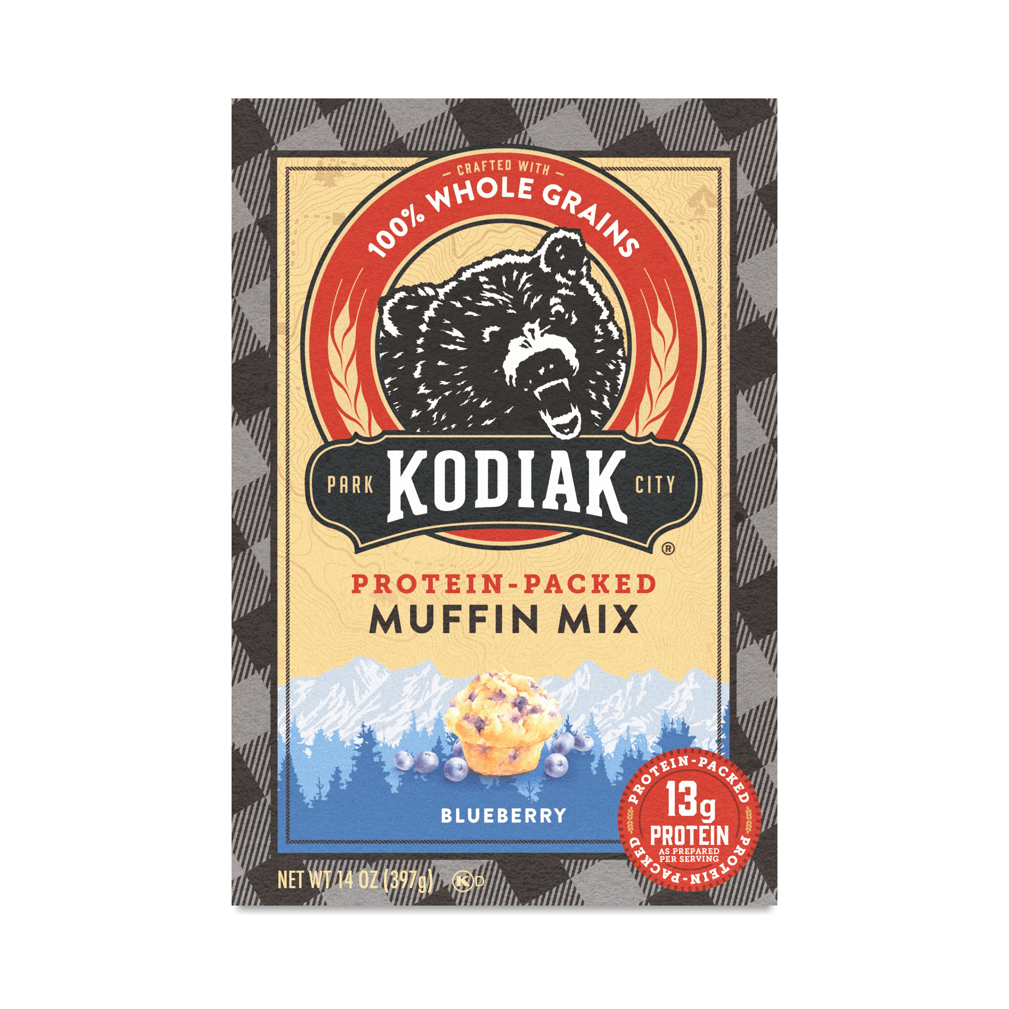 Kodiak Protein-Packed Muffin Mix, Blueberry | Thrive Market