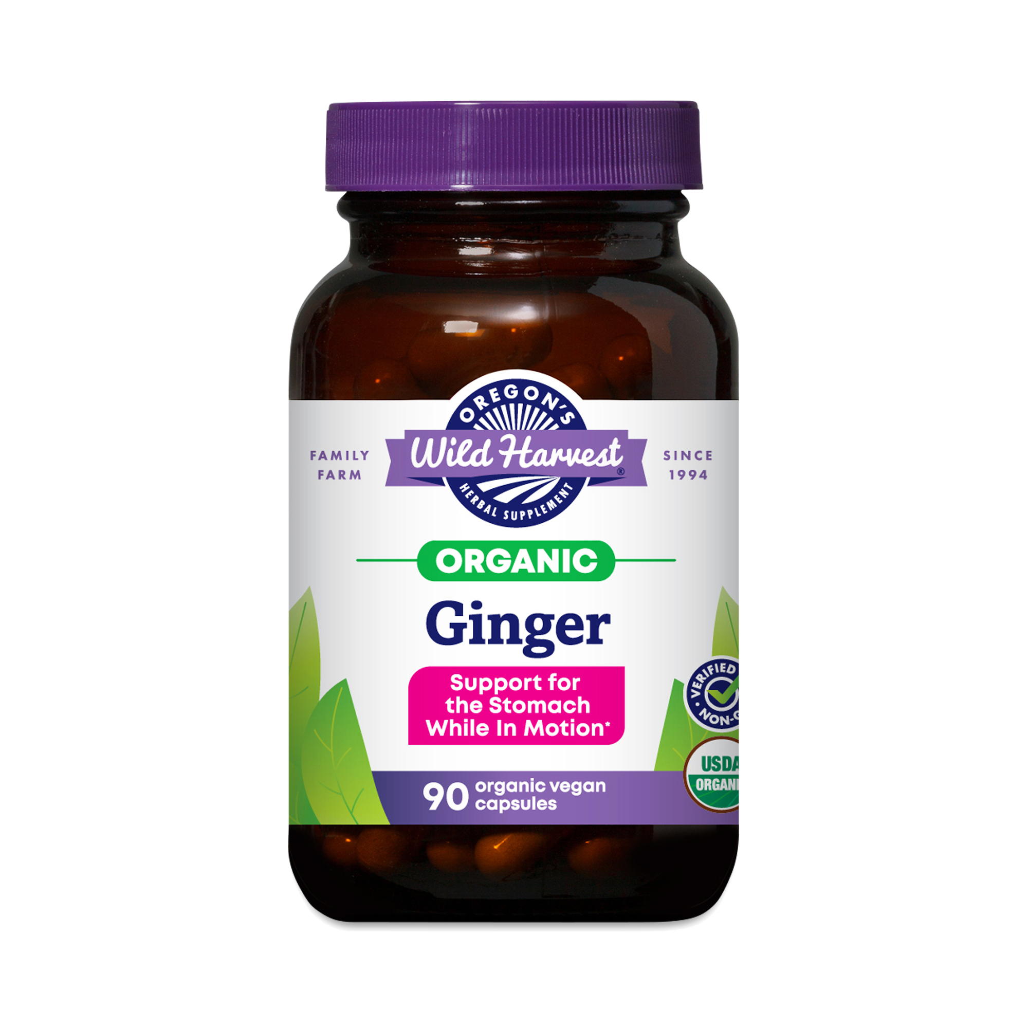 Oregon's Wild Harvest Organic Ginger Capsules | Thrive Market