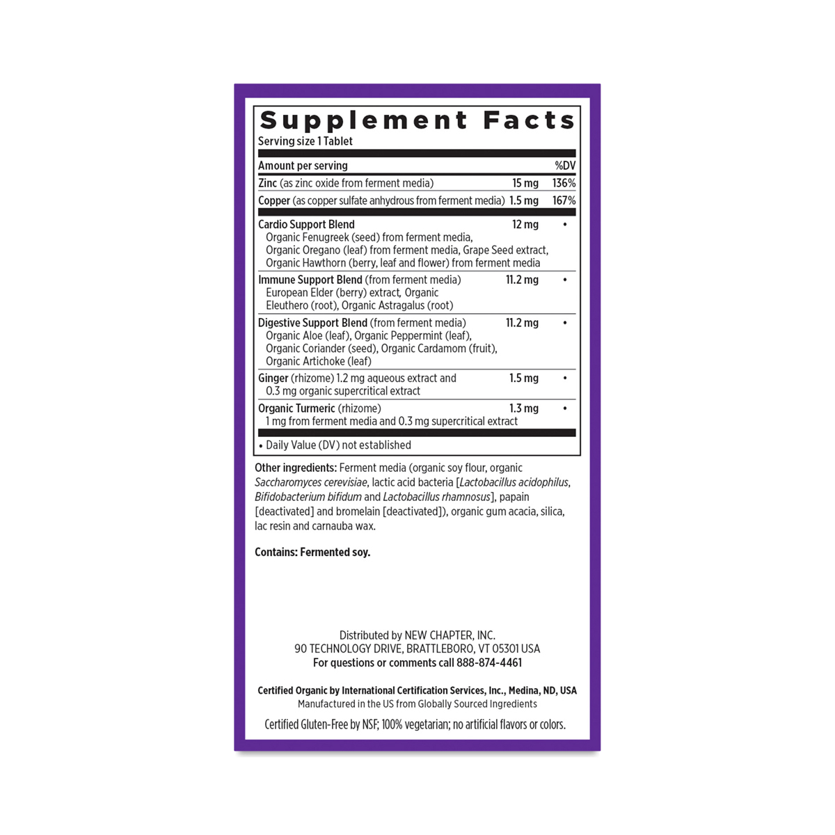 New Chapter Fermented Zinc Complex | Thrive Market