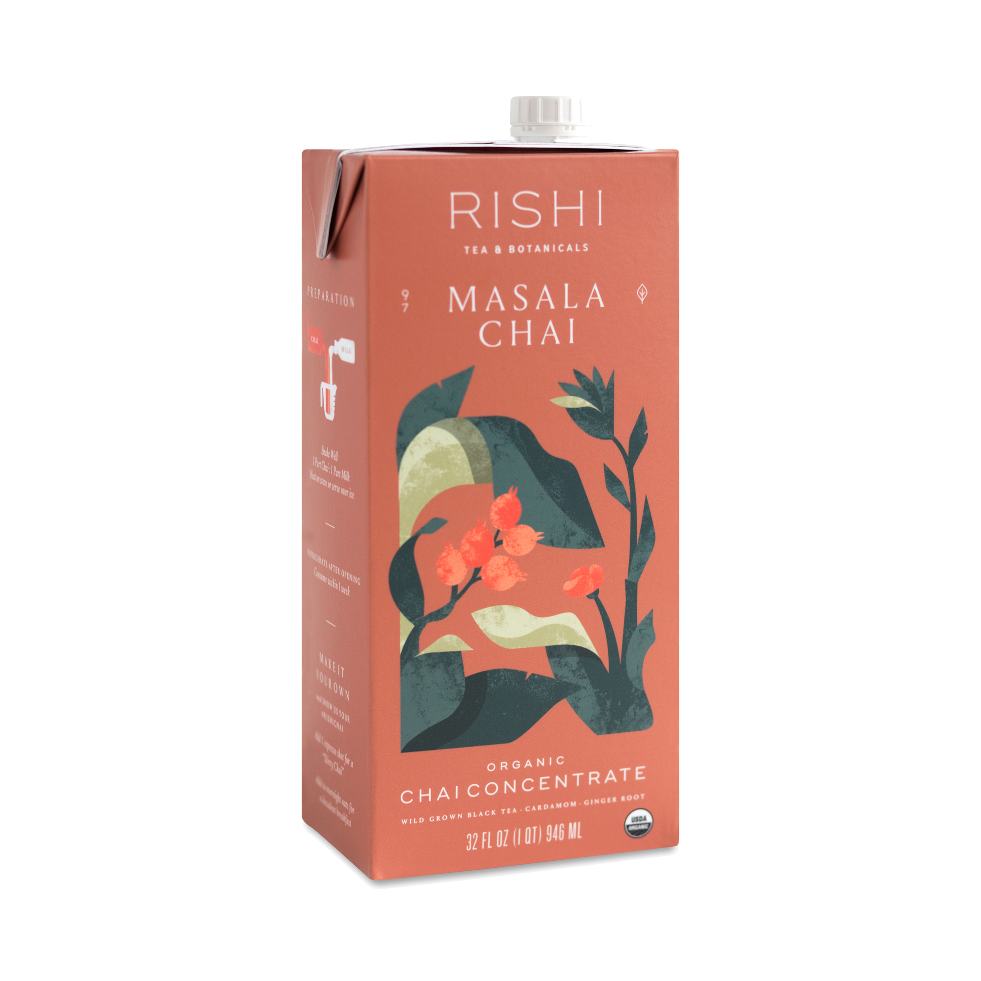 Rishi Tea Organic Chai Concentrate, Masala Chai | Thrive Market