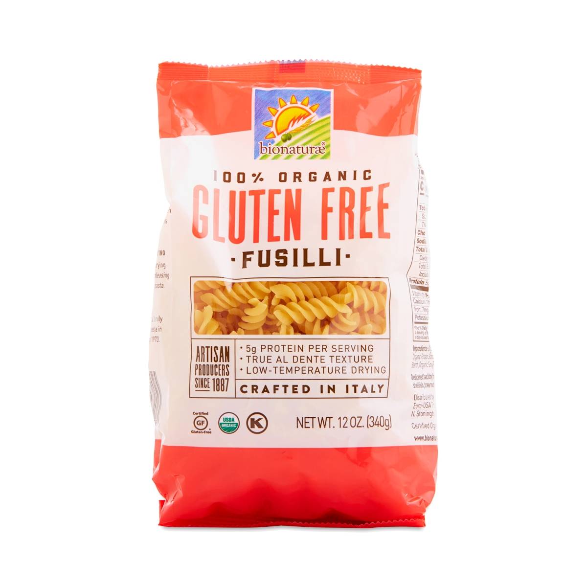 Gluten-Free & Organic Fusilli Pasta by Bionaturae - Thrive Market