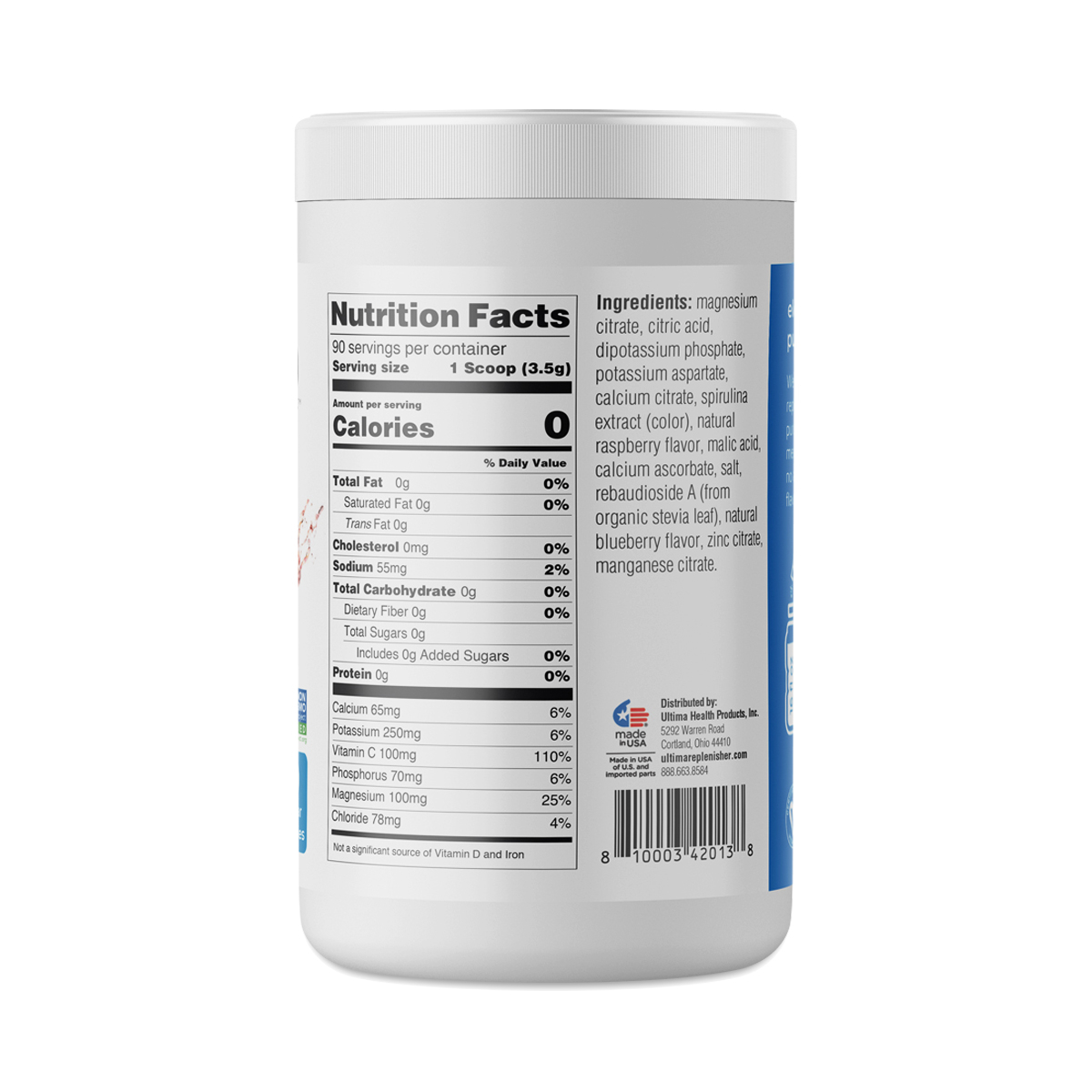 Ultima Replenisher Electrolyte Powder, Blue Raspberry | Thrive Market