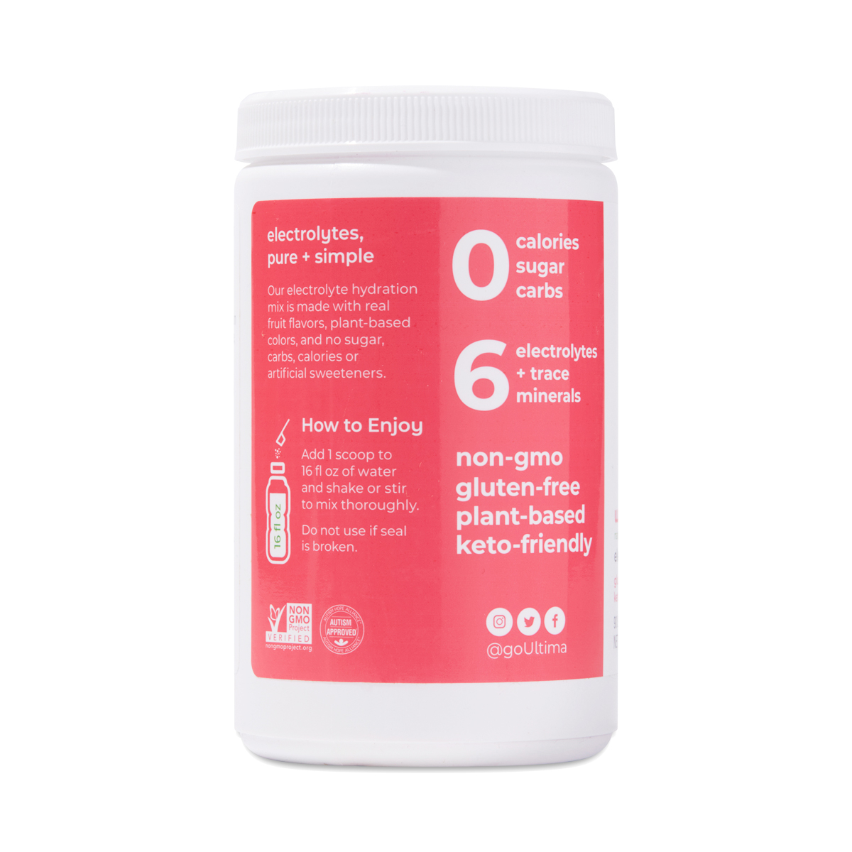 Ultima Replenisher Electrolyte Powder, Watermelon | Thrive Market