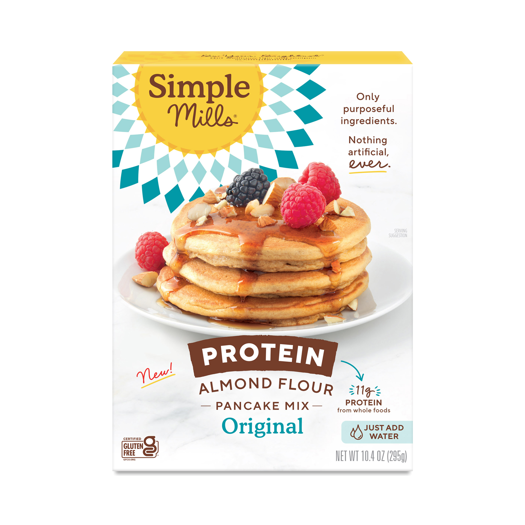 Simple Mills Protein Almond Flour Pancake & Waffle Mix, Original ...